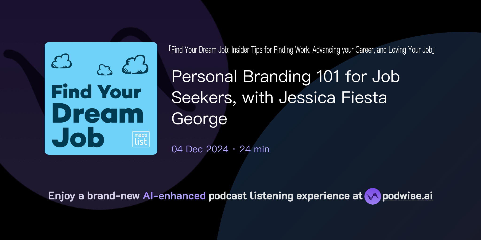 Personal Branding 101 for Job Seekers, with Jessica Fiesta George | Find Your Dream Job: Insider ...