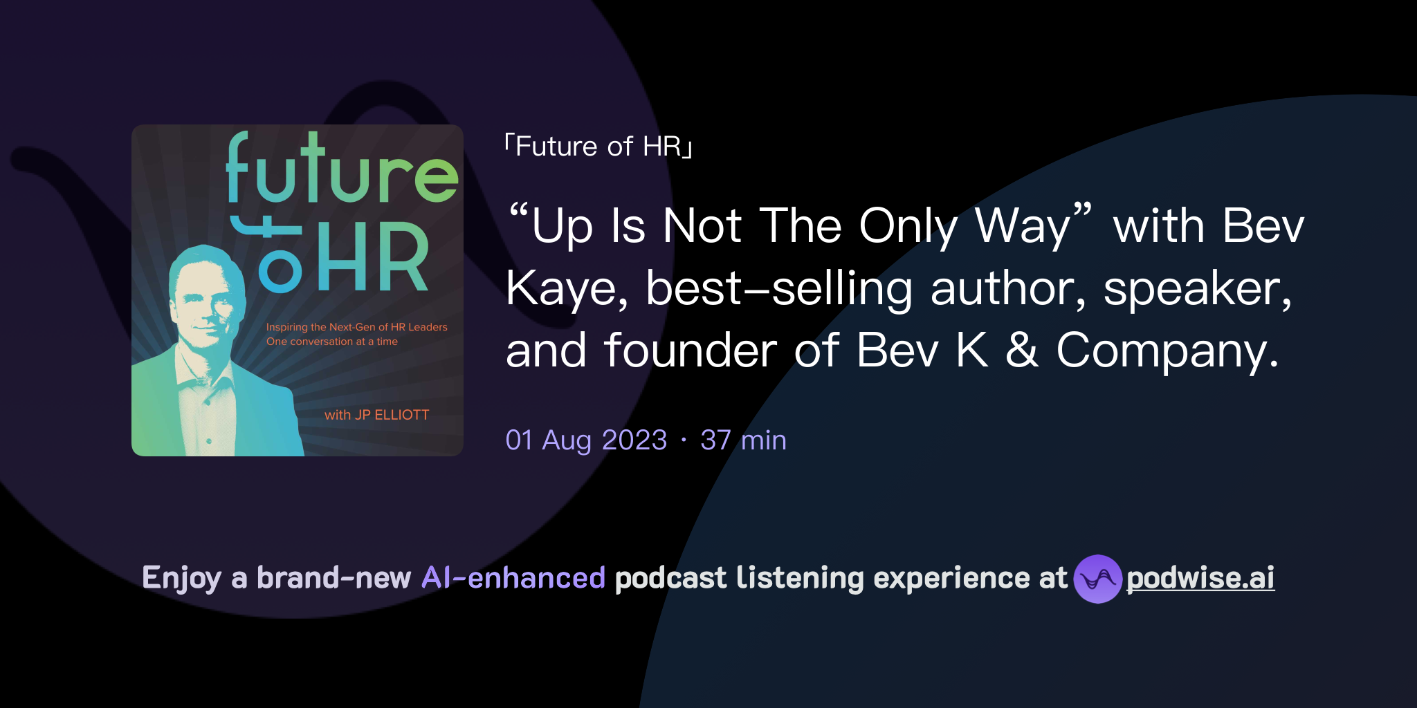 “Up Is Not The Only Way” with Bev Kaye, best-selling author, speaker ...