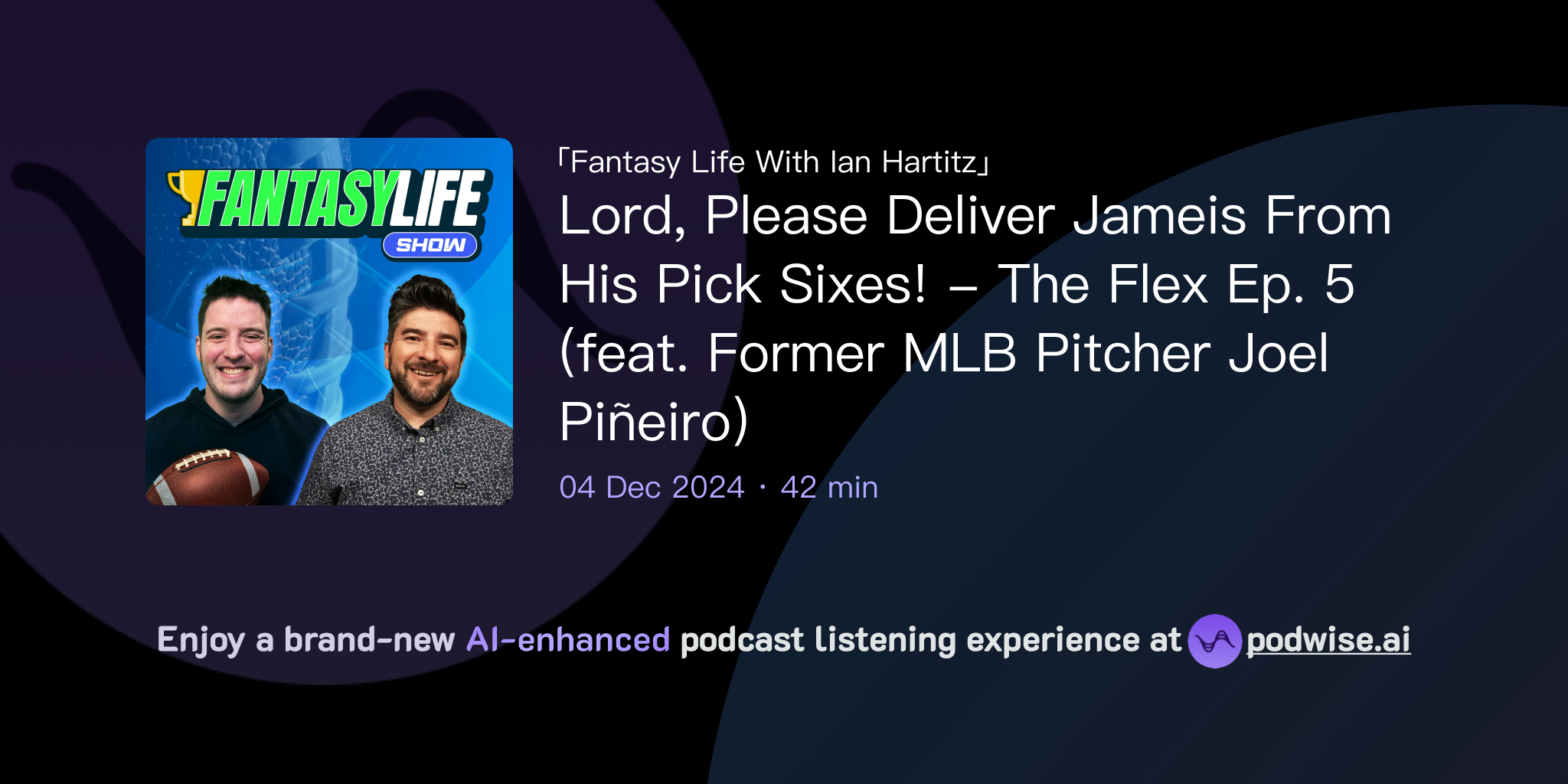 Lord, Please Deliver Jameis From His Pick Sixes! - The Flex Ep. 5 (feat. Former MLB Pitcher Joel ...