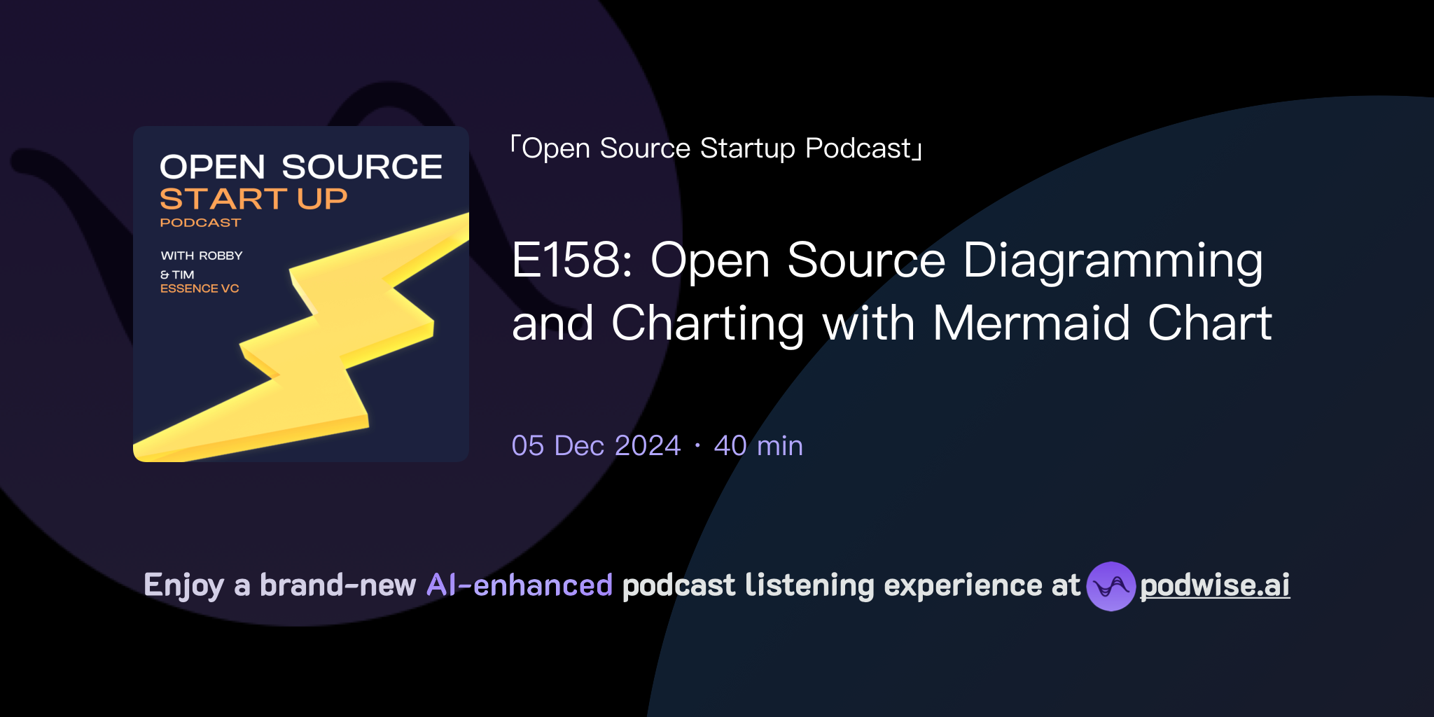 E158: Open Source Diagramming and Charting with Mermaid Chart | Open ...