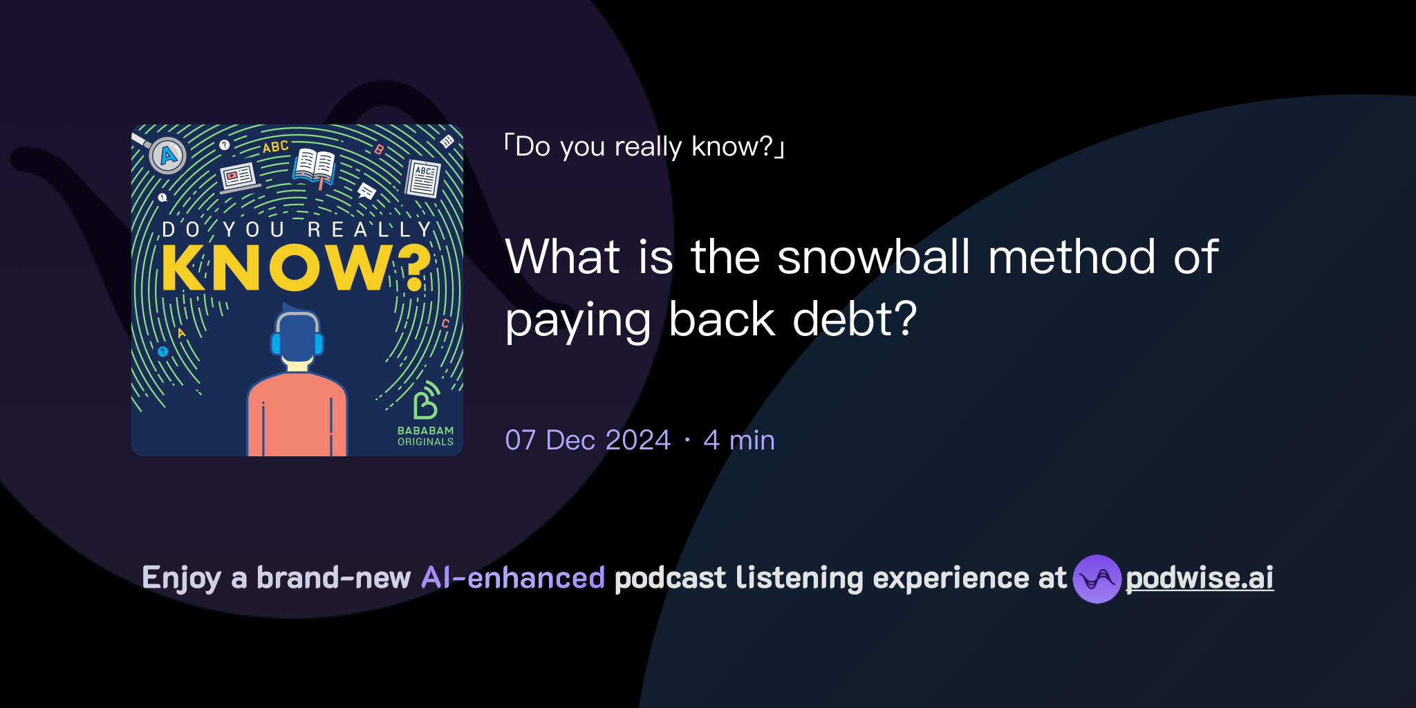What is the snowball method of paying back debt? | Do you really know ...