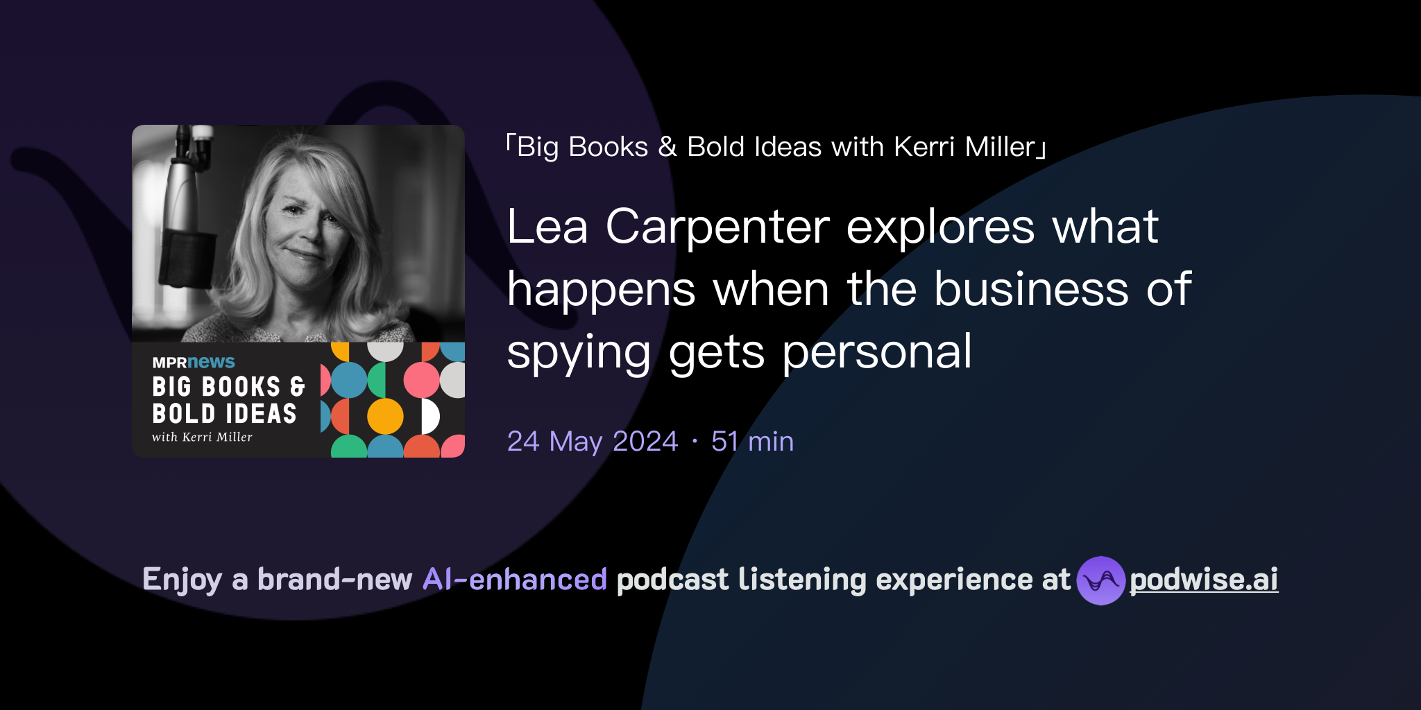 Lea Carpenter explores what happens when the business of spying gets ...