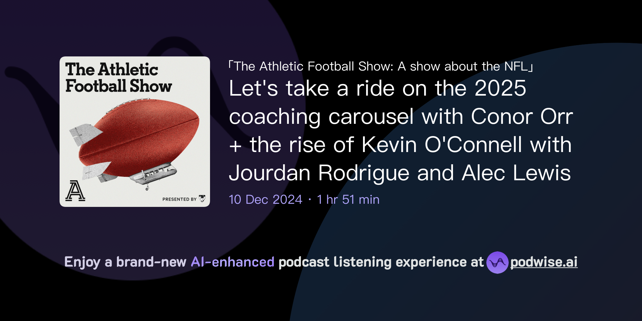 Let's take a ride on the 2025 coaching carousel with Conor Orr + the ...