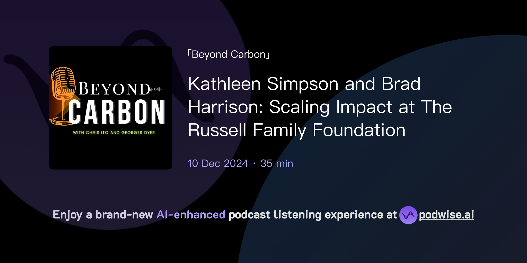 Kathleen Simpson and Brad Harrison: Scaling Impact at The Russell ...