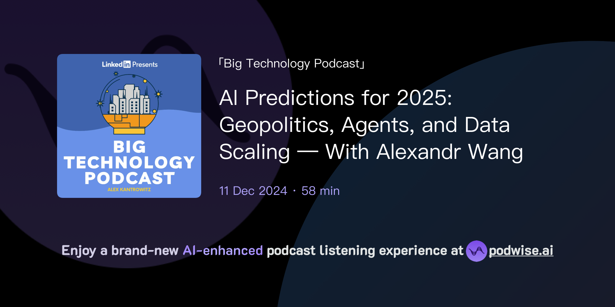 AI Predictions for 2025: Geopolitics, Agents, and Data Scaling — With ...