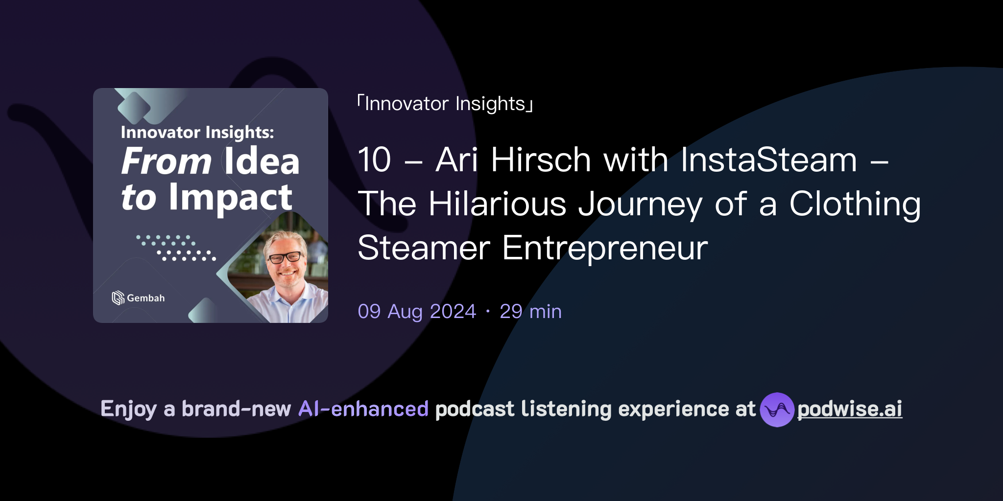 10 - Ari Hirsch with InstaSteam - The Hilarious Journey of a Clothing ...