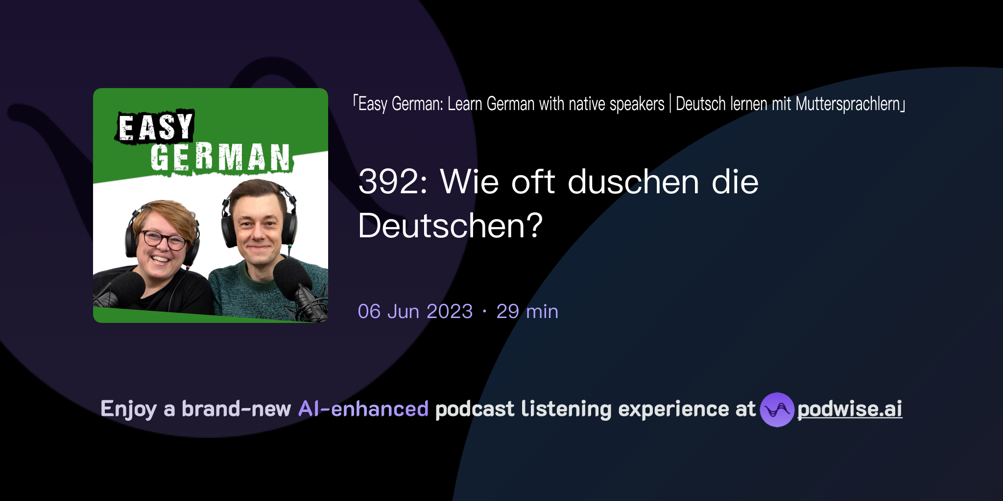 392: Wie oft duschen die Deutschen? | Easy German: Learn German with ...