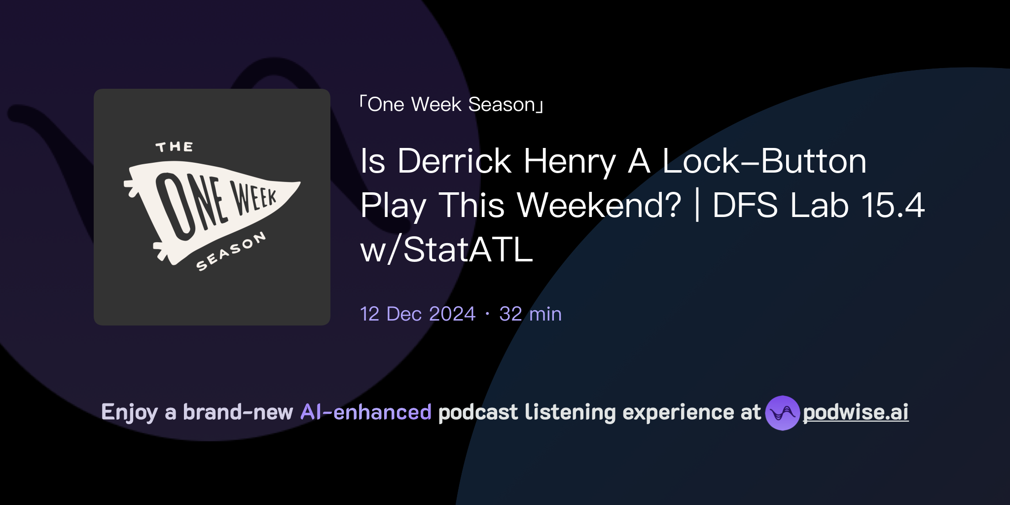 Is Derrick Henry A Lock-Button Play This Weekend? | DFS Lab 15.4 w ...