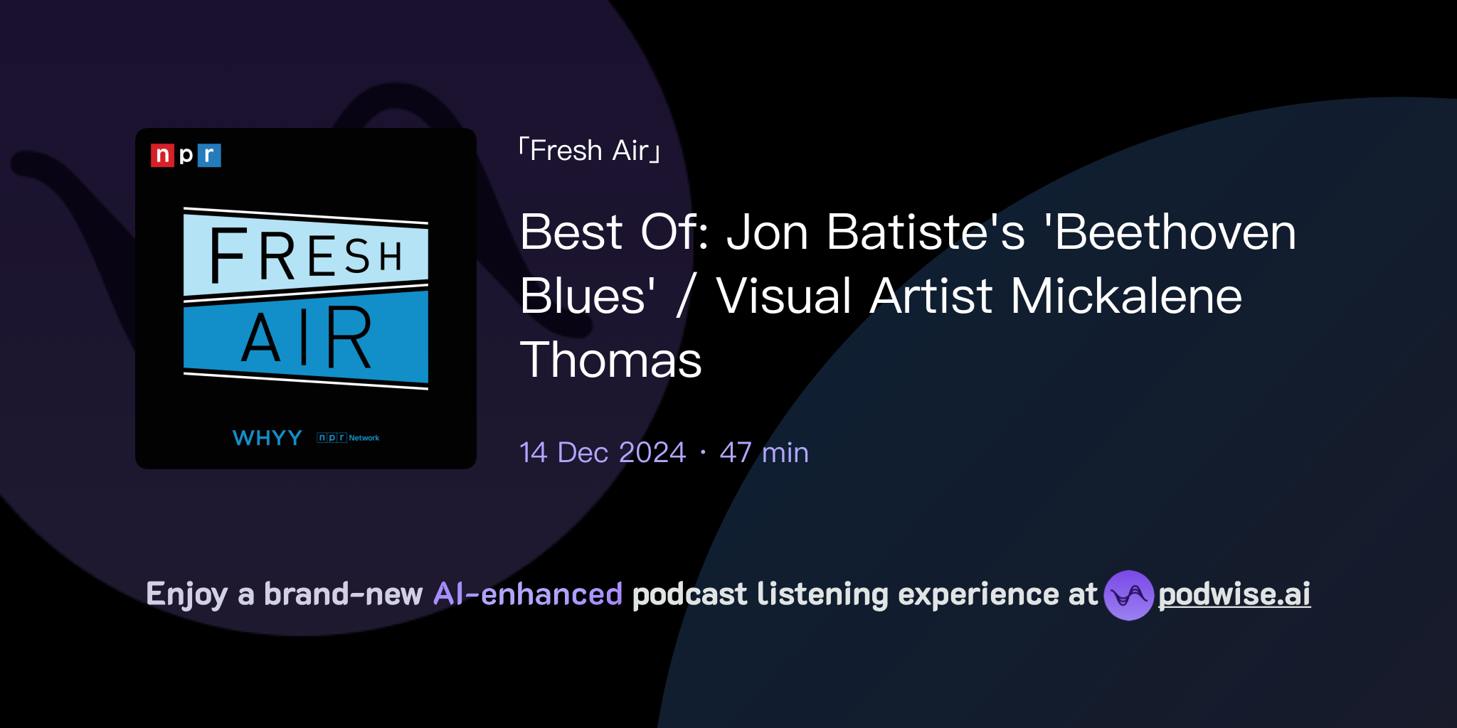 Best Of: Jon Batiste's 'Beethoven Blues' / Visual Artist Mickalene ...