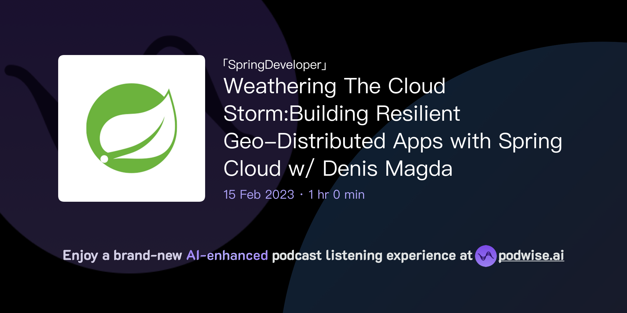Weathering The Cloud Storm:Building Resilient Geo-Distributed Apps with Spring Cloud w/ Denis ...