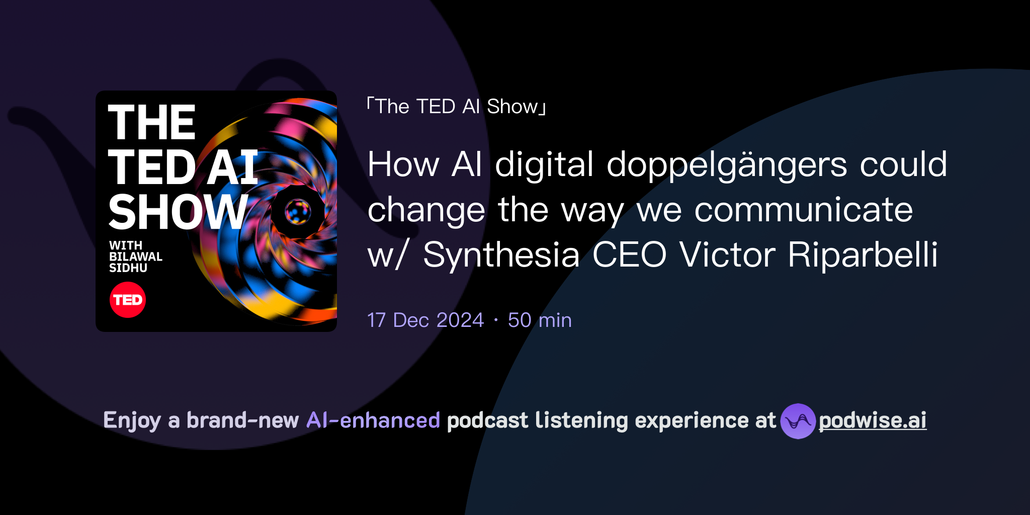How AI digital doppelgängers could change the way we communicate w/ Synthesia CEO Victor ...