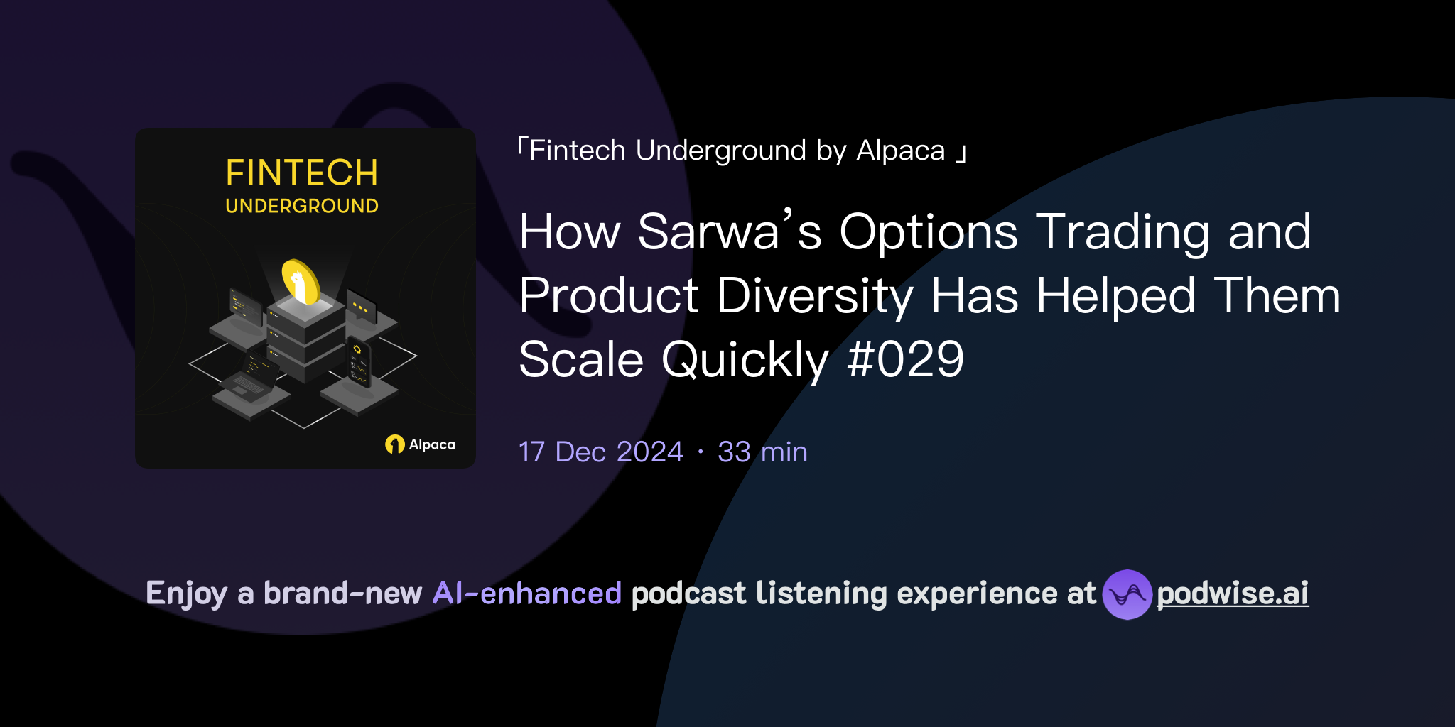 How Sarwa’s Options Trading and Product Diversity Has Helped Them Scale ...
