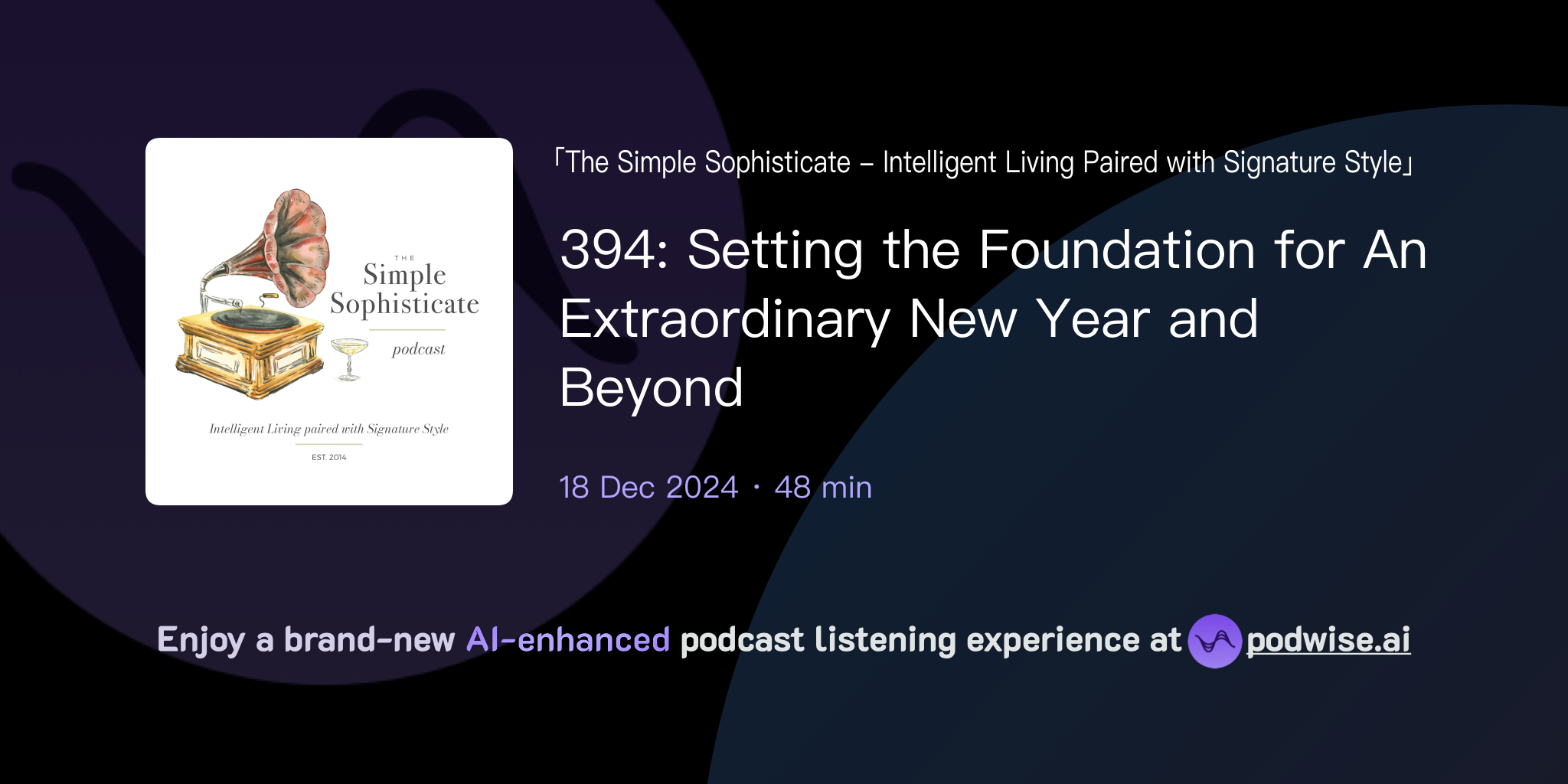 394: Setting the Foundation for An Extraordinary New Year and Beyond | The Simple Sophisticate ...