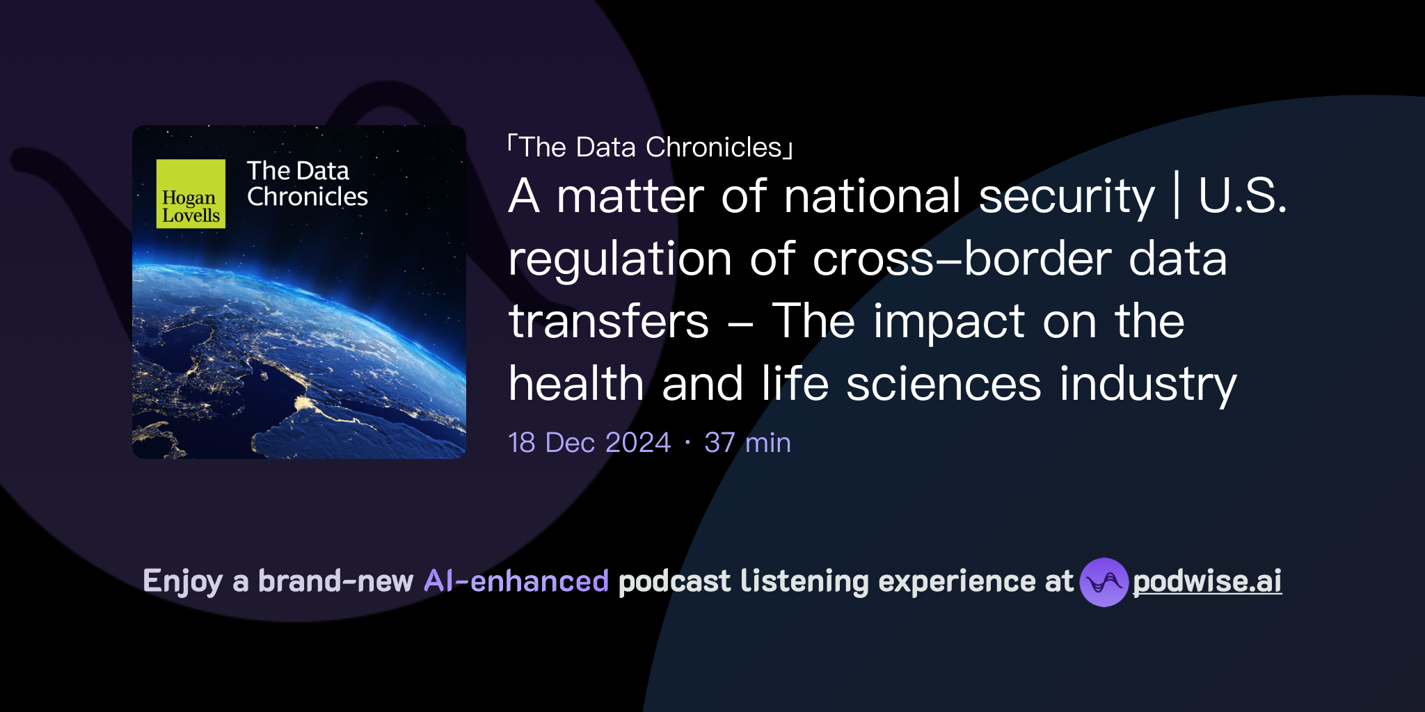 A matter of national security | U.S. regulation of cross-border data transfers - The impact on ...