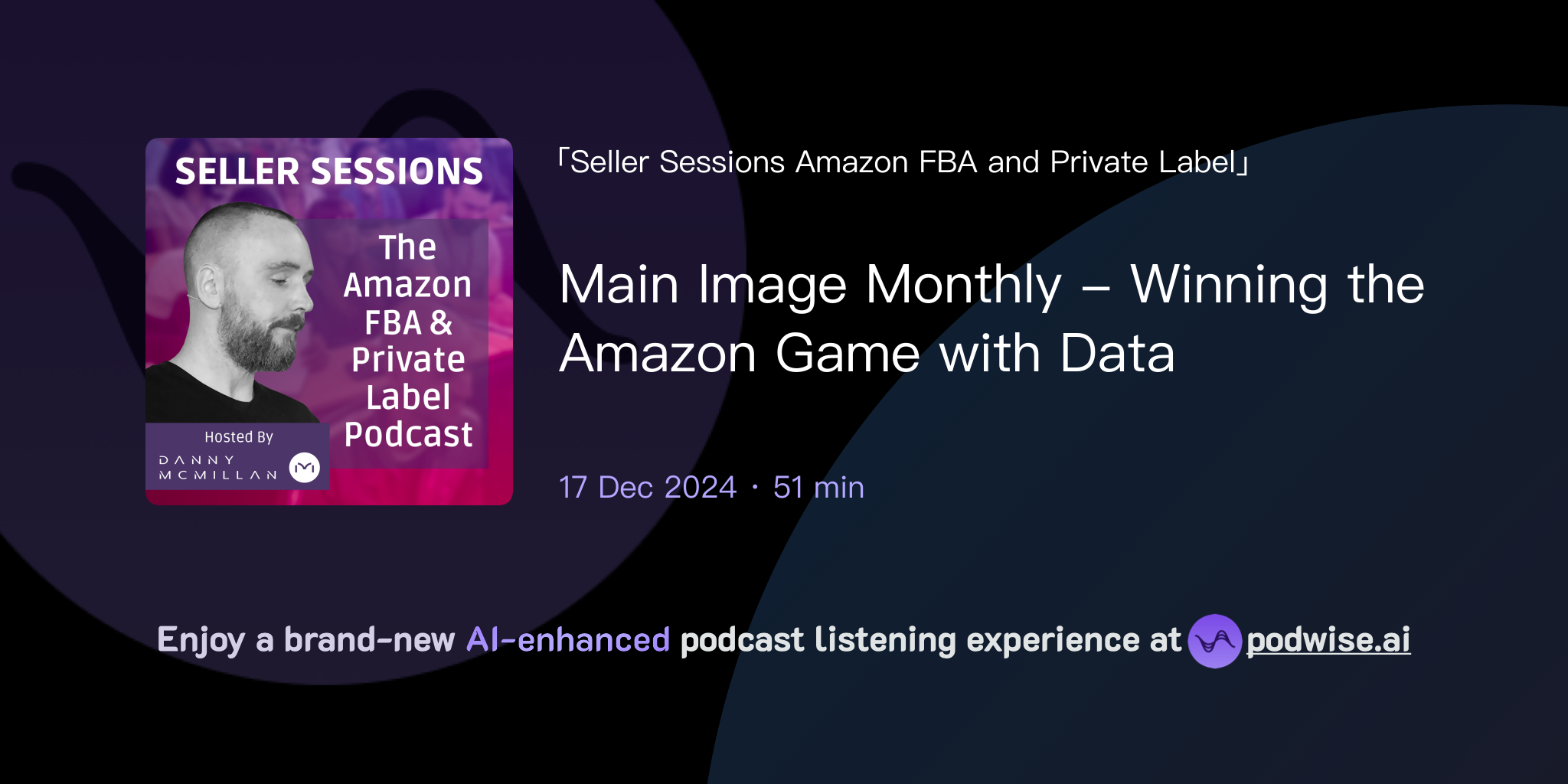 Main Image Monthly - Winning the Amazon Game with Data | Seller Sessions Amazon FBA and Private ...
