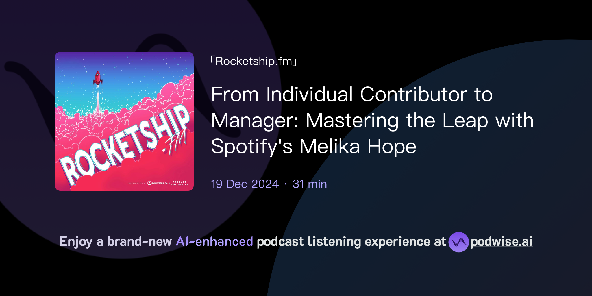 From Individual Contributor to Manager: Mastering the Leap with Spotify's Melika Hope ...