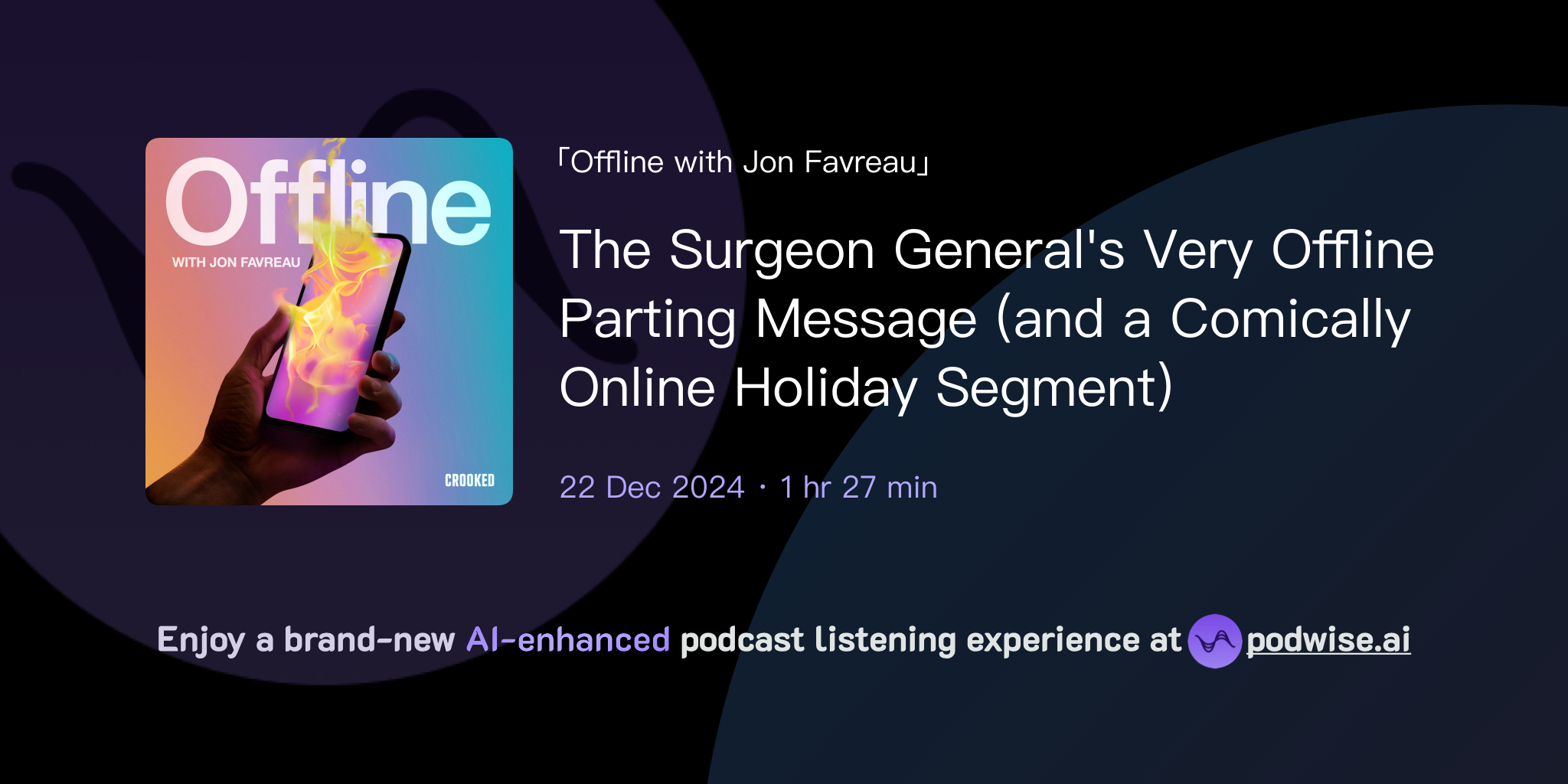 The Surgeon General's Very Offline Parting Message (and a Comically ...