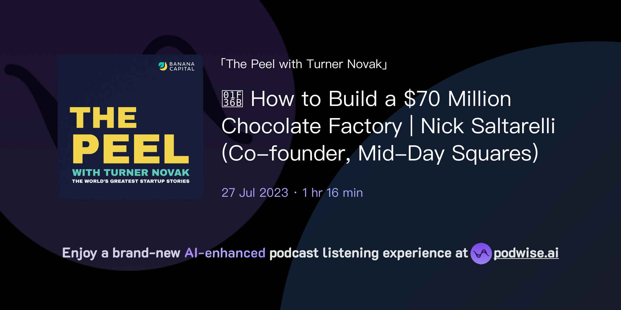 🍫 How to Build a $70 Million Chocolate Factory | Nick Saltarelli (Co ...