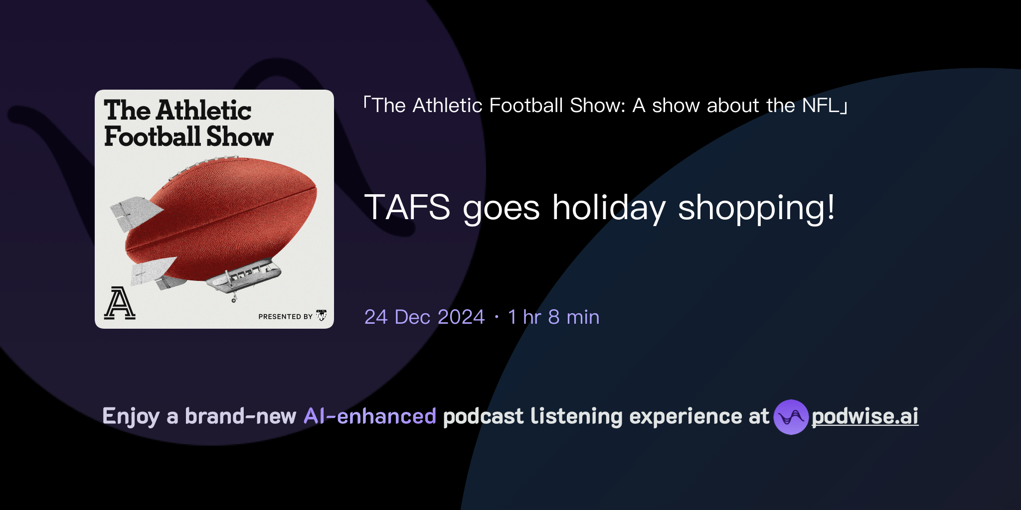 TAFS goes holiday shopping! | The Athletic Football Show: A show about ...