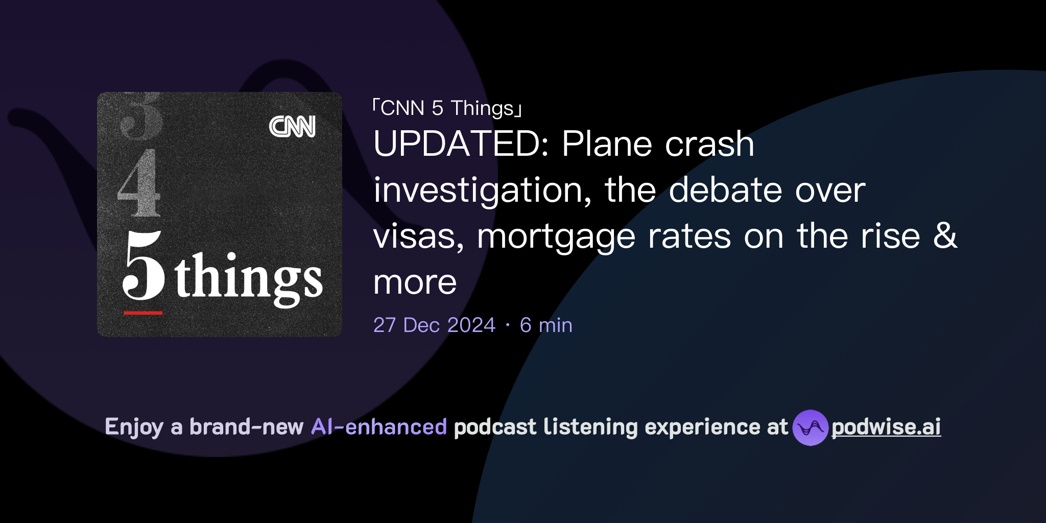 UPDATED: Plane crash investigation, the debate over visas, mortgage ...
