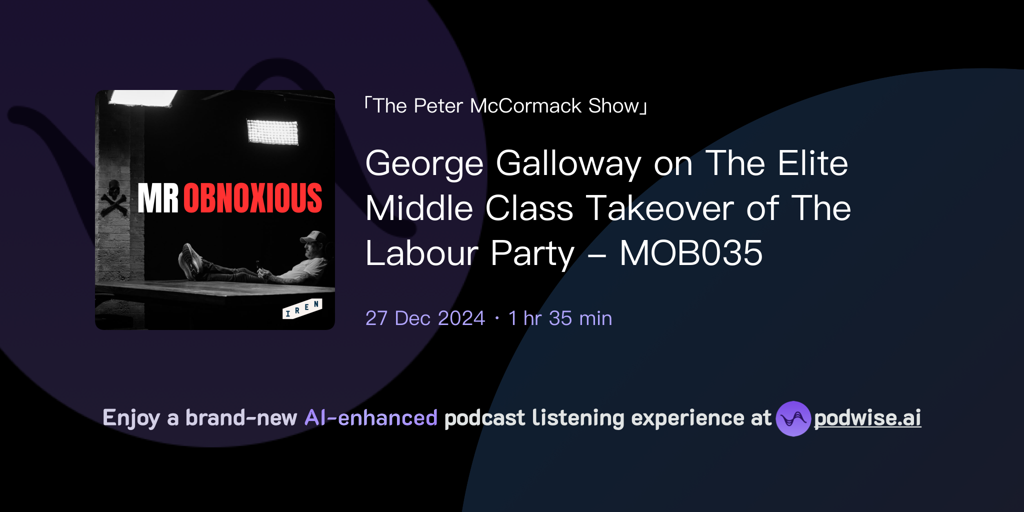 George Galloway on The Elite Middle Class Takeover of The Labour Party ...