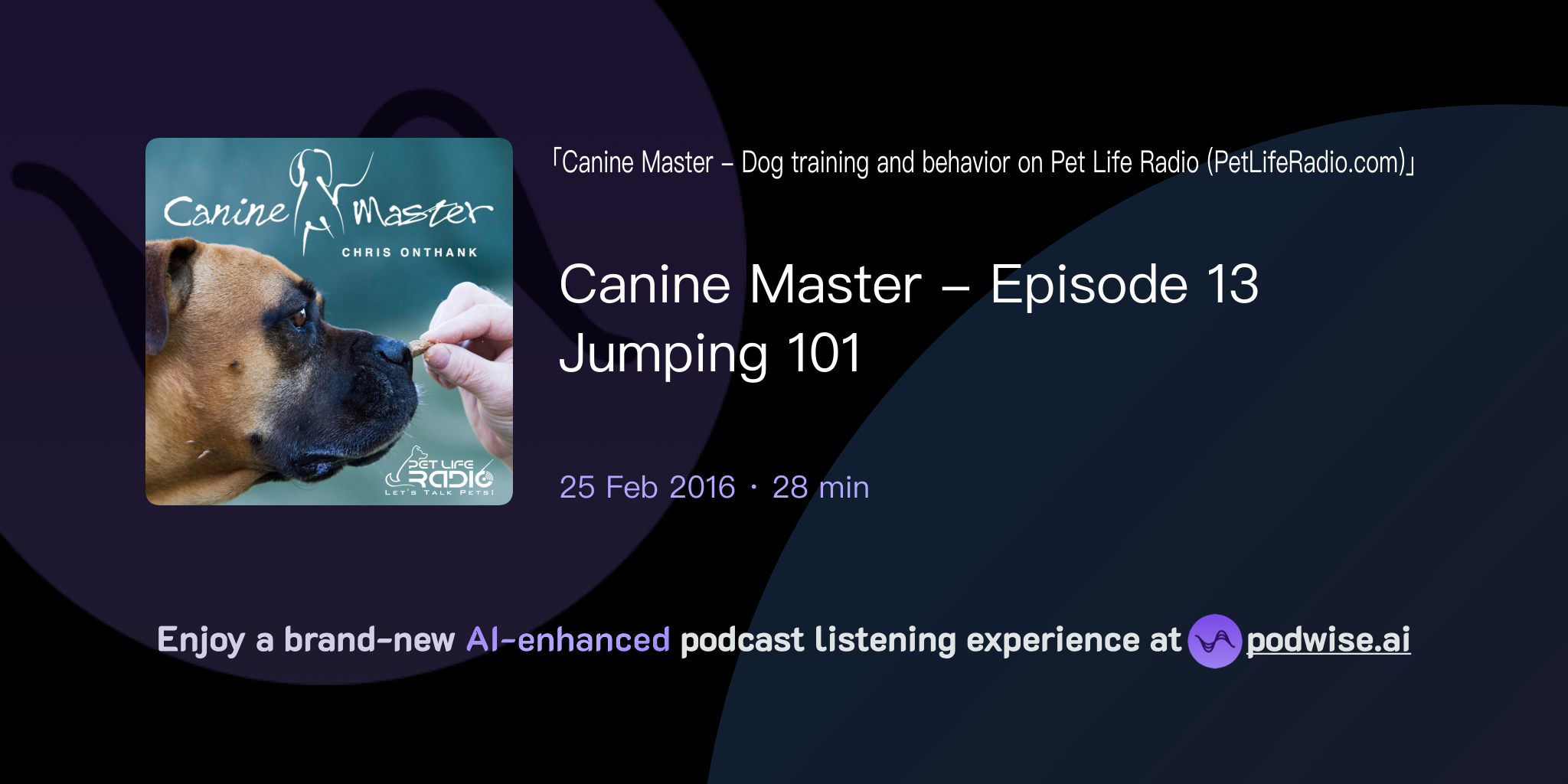 Canine Master - Episode 13 Jumping 101 | Canine Master - Dog training ...