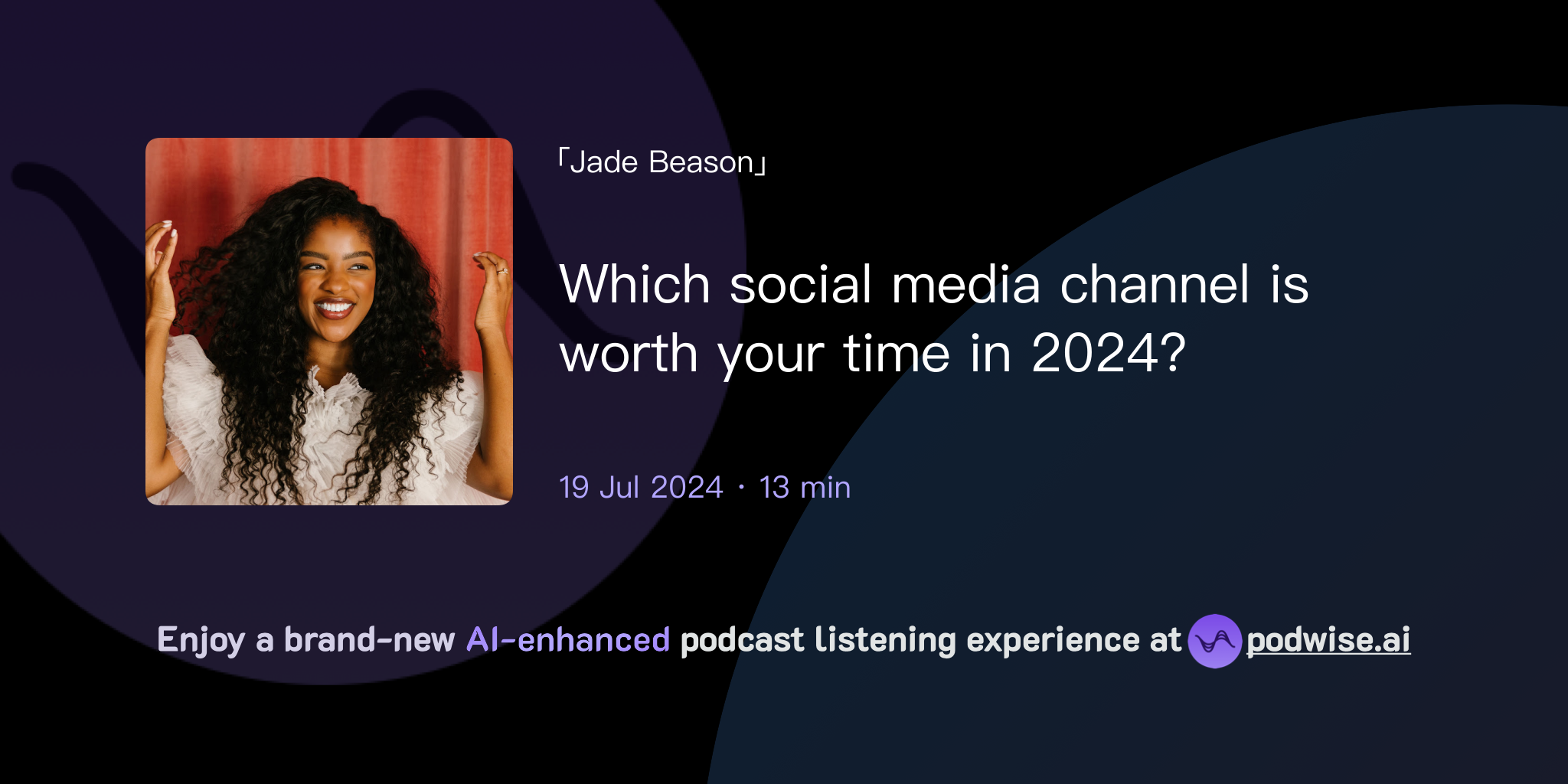 Which social media channel is worth your time in 2024? | Jade Beason ...