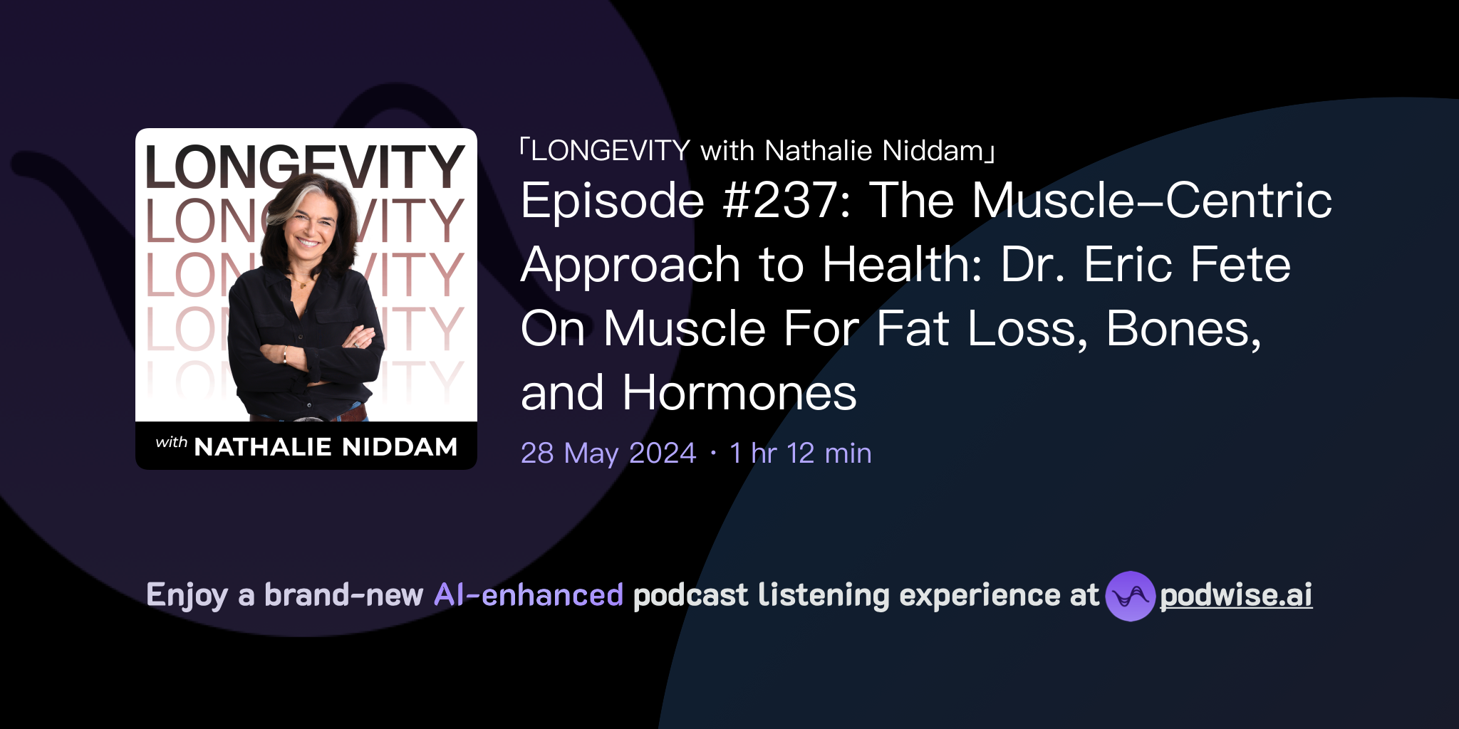 Episode #237: The Muscle-Centric Approach to Health: Dr. Eric Fete On Muscle For Fat Loss, Bones ...
