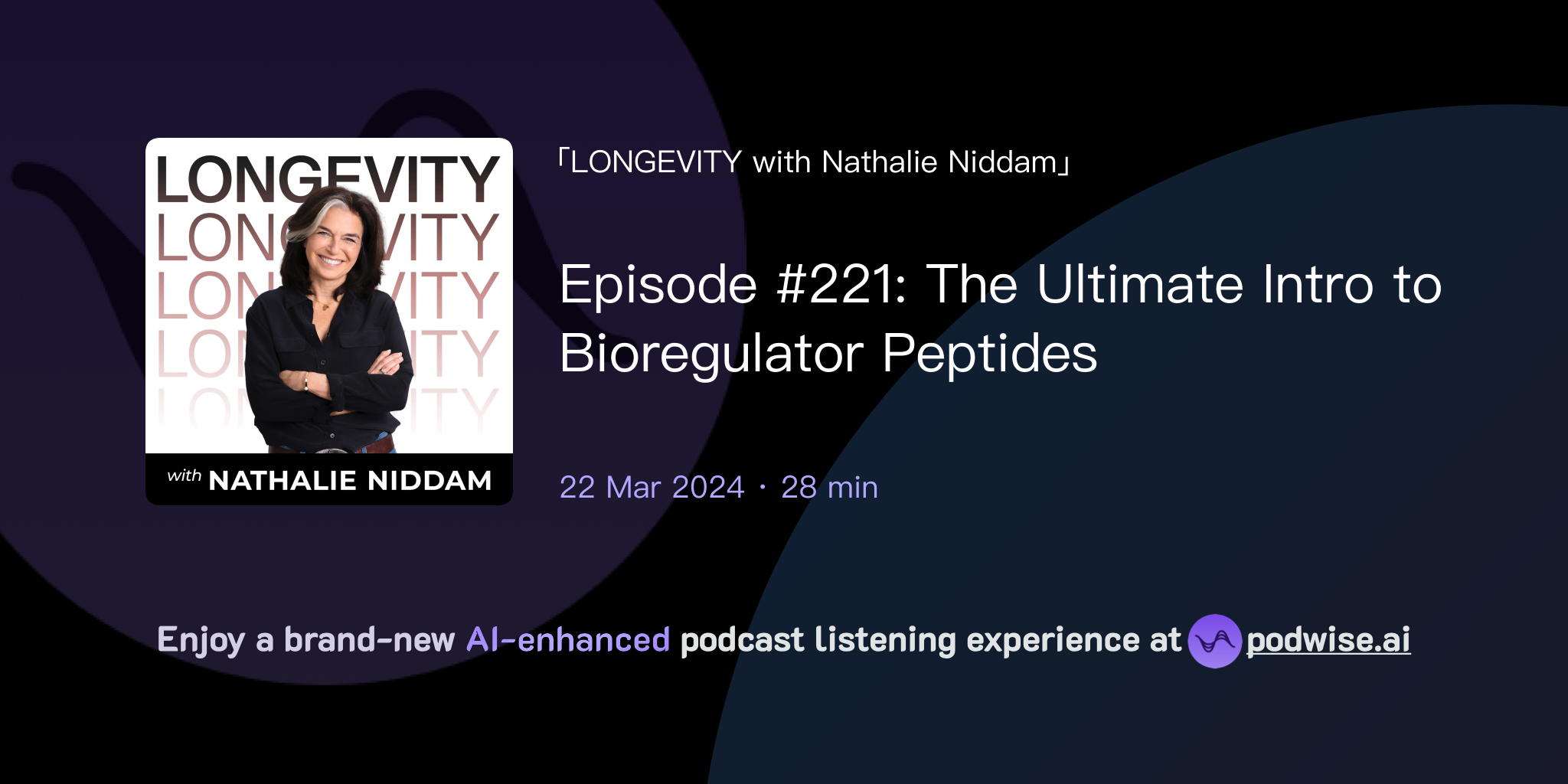 Episode #221: The Ultimate Intro to Bioregulator Peptides | LONGEVITY ...