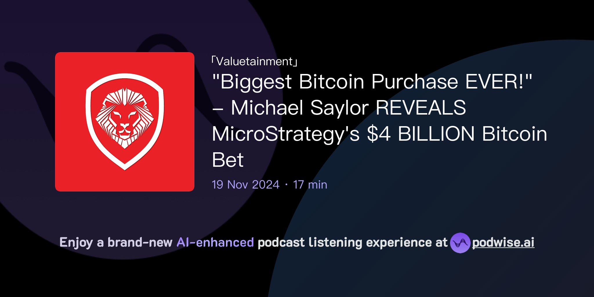 "Biggest Bitcoin Purchase EVER!" - Michael Saylor REVEALS MicroStrategy's $4 BILLION Bitcoin Bet ...