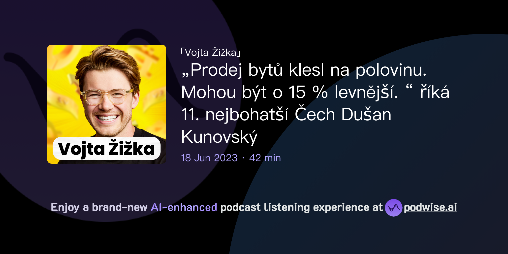 „Prodej bytů klesl na polovinu. Mohou být o 15 % levnější. “ říká 11. nejbohatší Čech Dušan ...