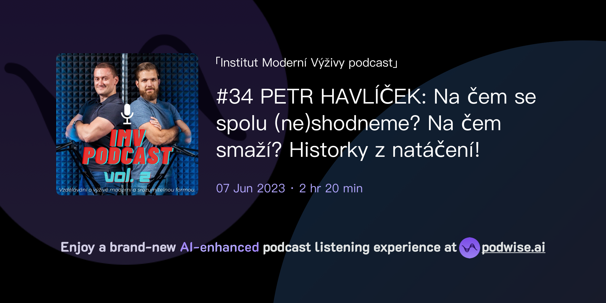 #34 PETR HAVLÍČEK: Na čem se spolu (ne)shodneme? Na čem smaží? Historky z natáčení! | Institut ...