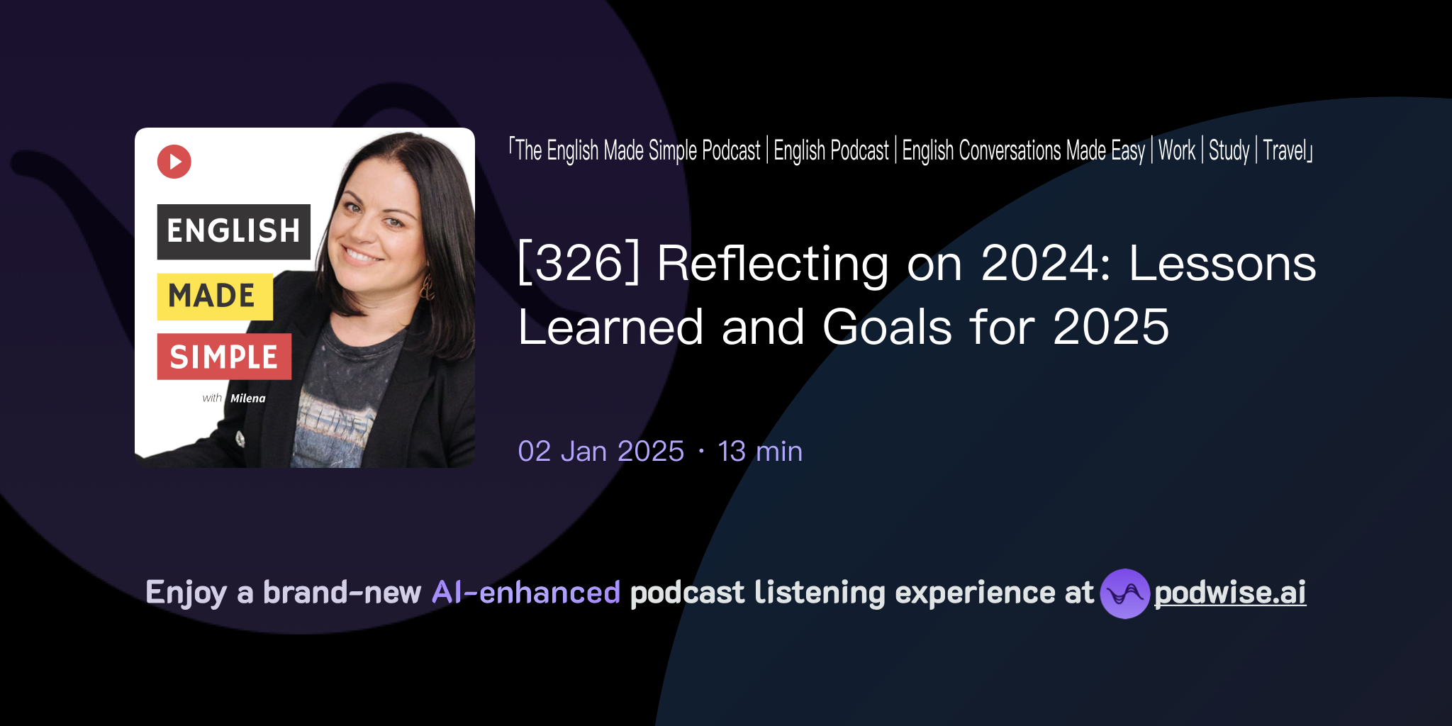 [326] Reflecting on 2024: Lessons Learned and Goals for 2025 | The ...