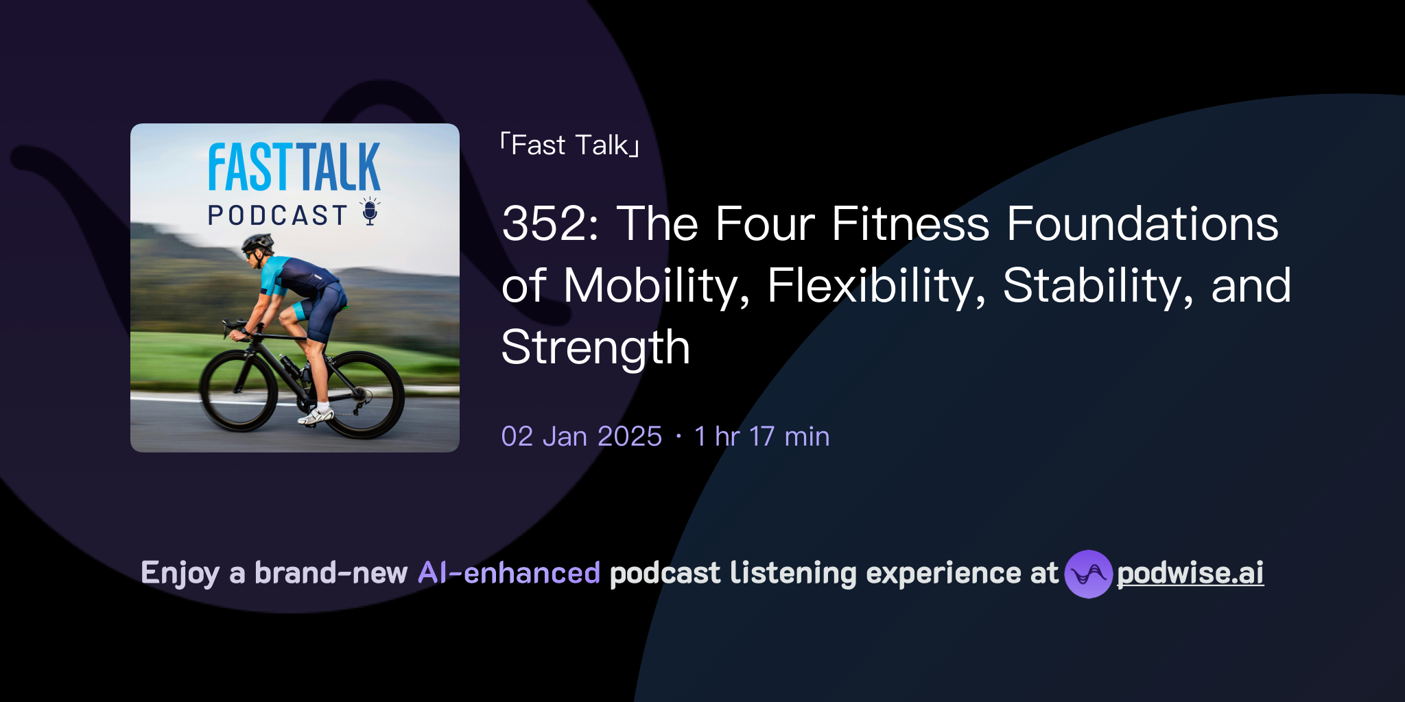 352: The Four Fitness Foundations of Mobility, Flexibility, Stability, and Strength | Fast Talk ...