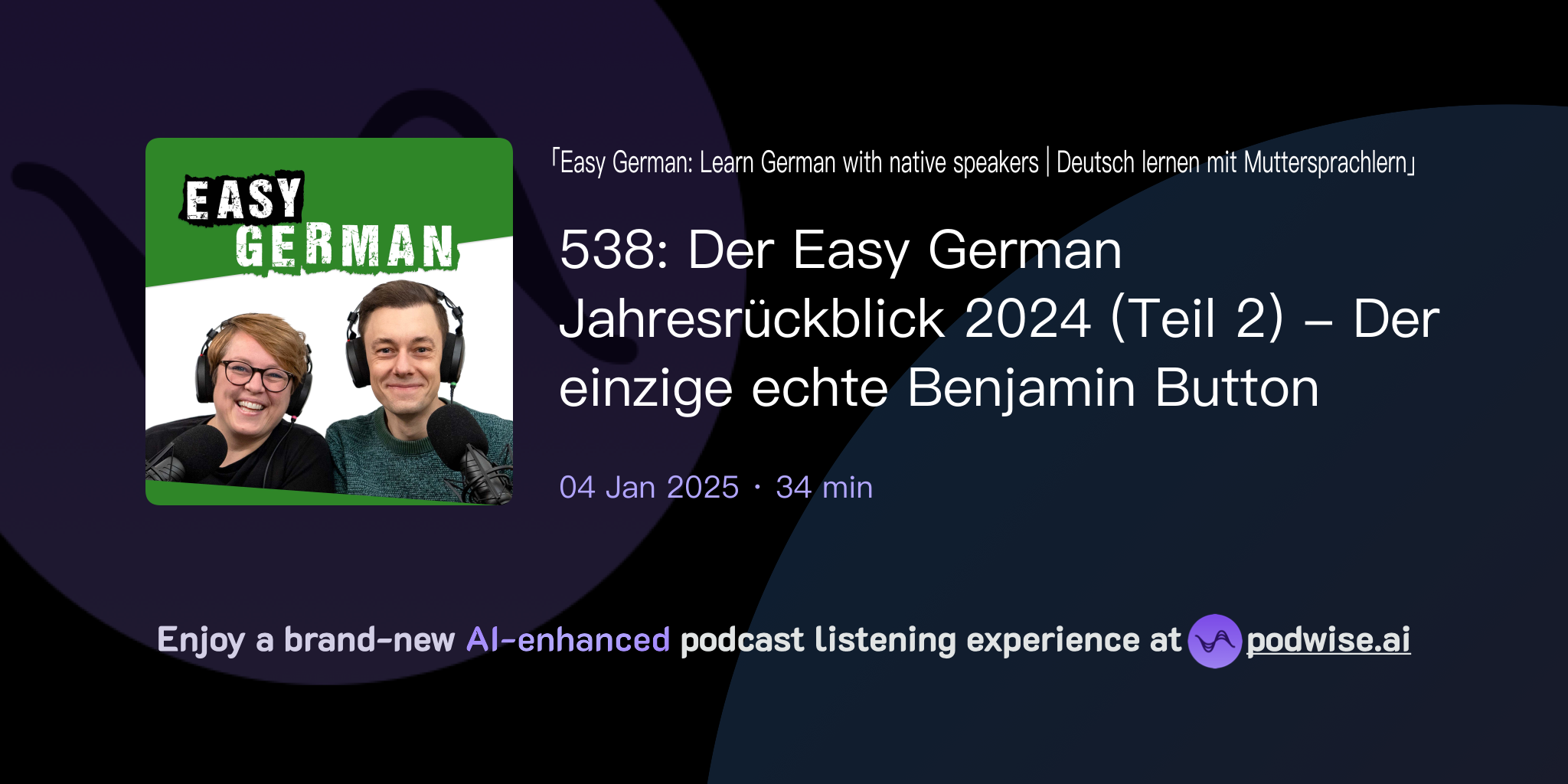 538: Der Easy German Jahresrückblick 2024 (Teil 2) - Der einzige echte ...