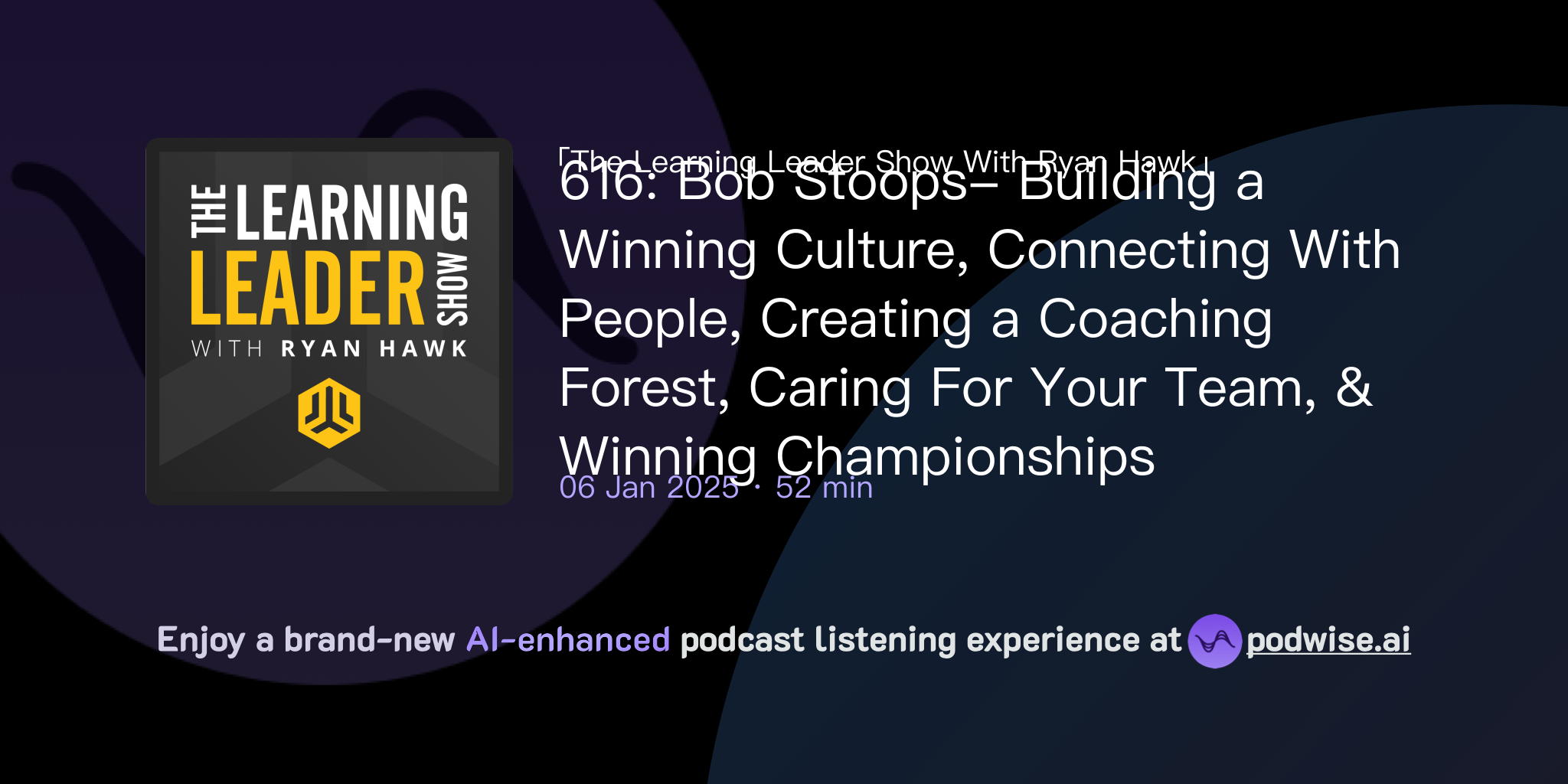 616: Bob Stoops- Building a Winning Culture, Connecting With People ...