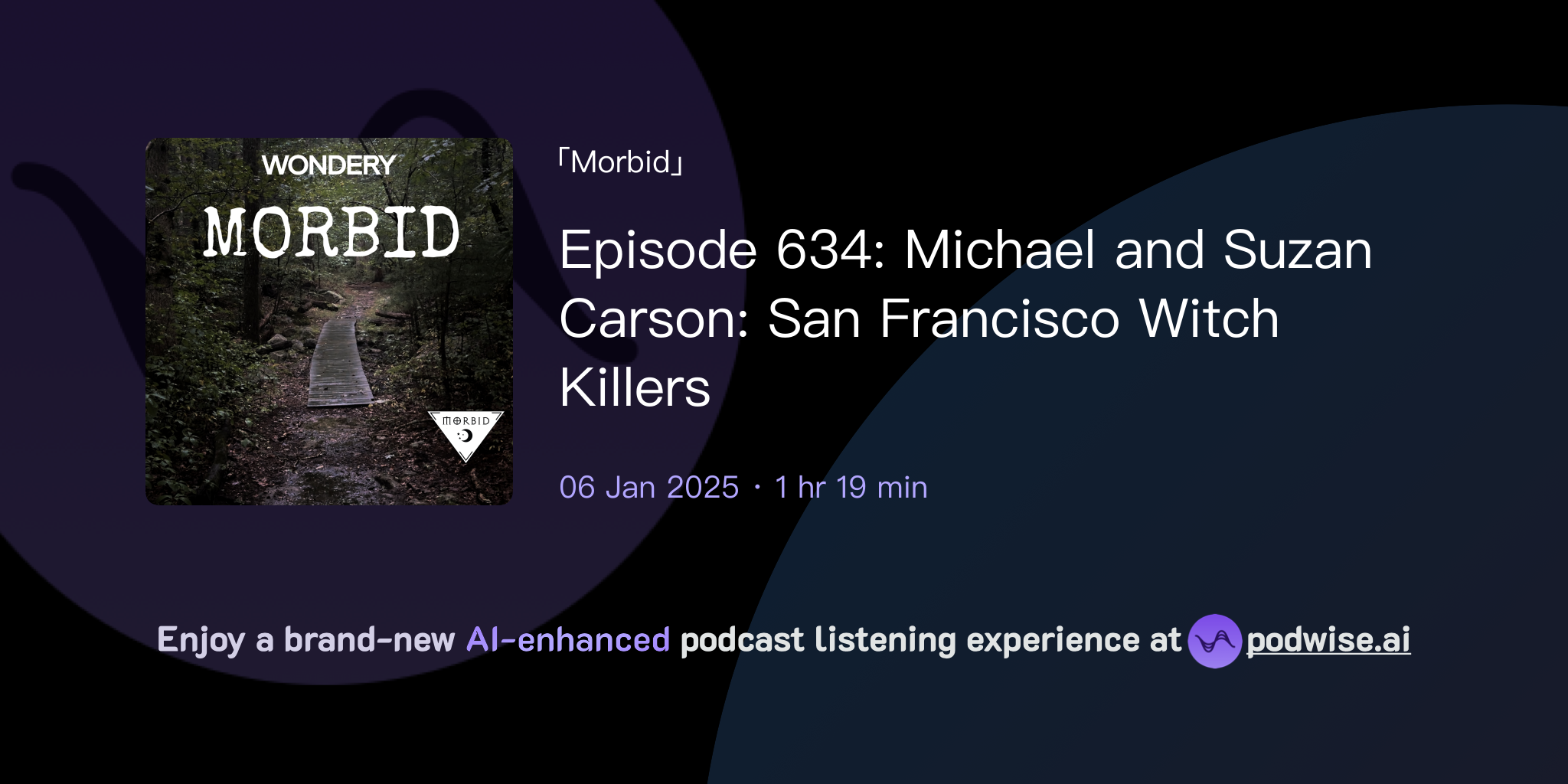 Episode 634: Michael and Suzan Carson: San Francisco Witch Killers ...