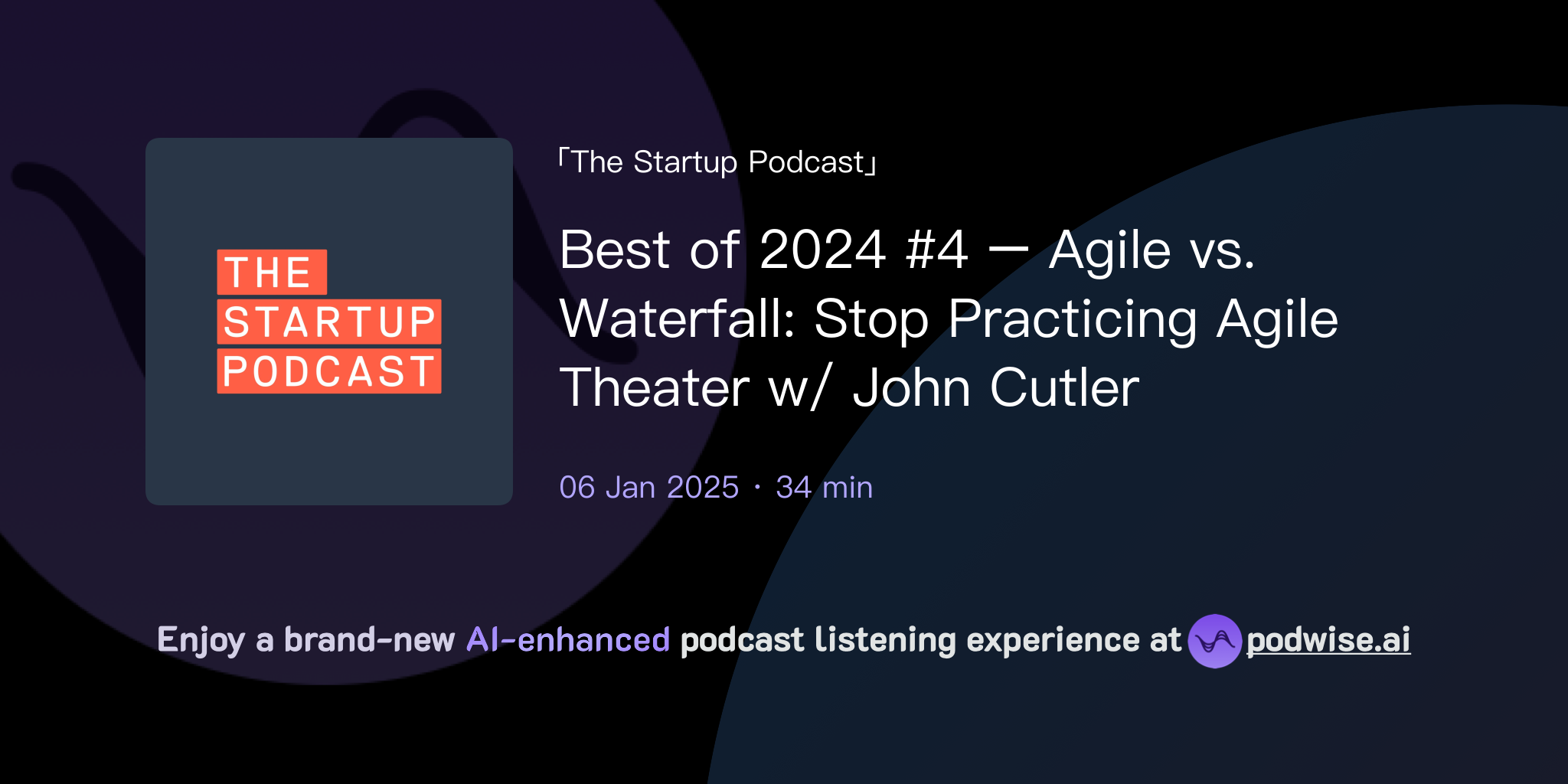Best of 2024 #4 – Agile vs. Waterfall: Stop Practicing Agile Theater w/ John Cutler | The ...