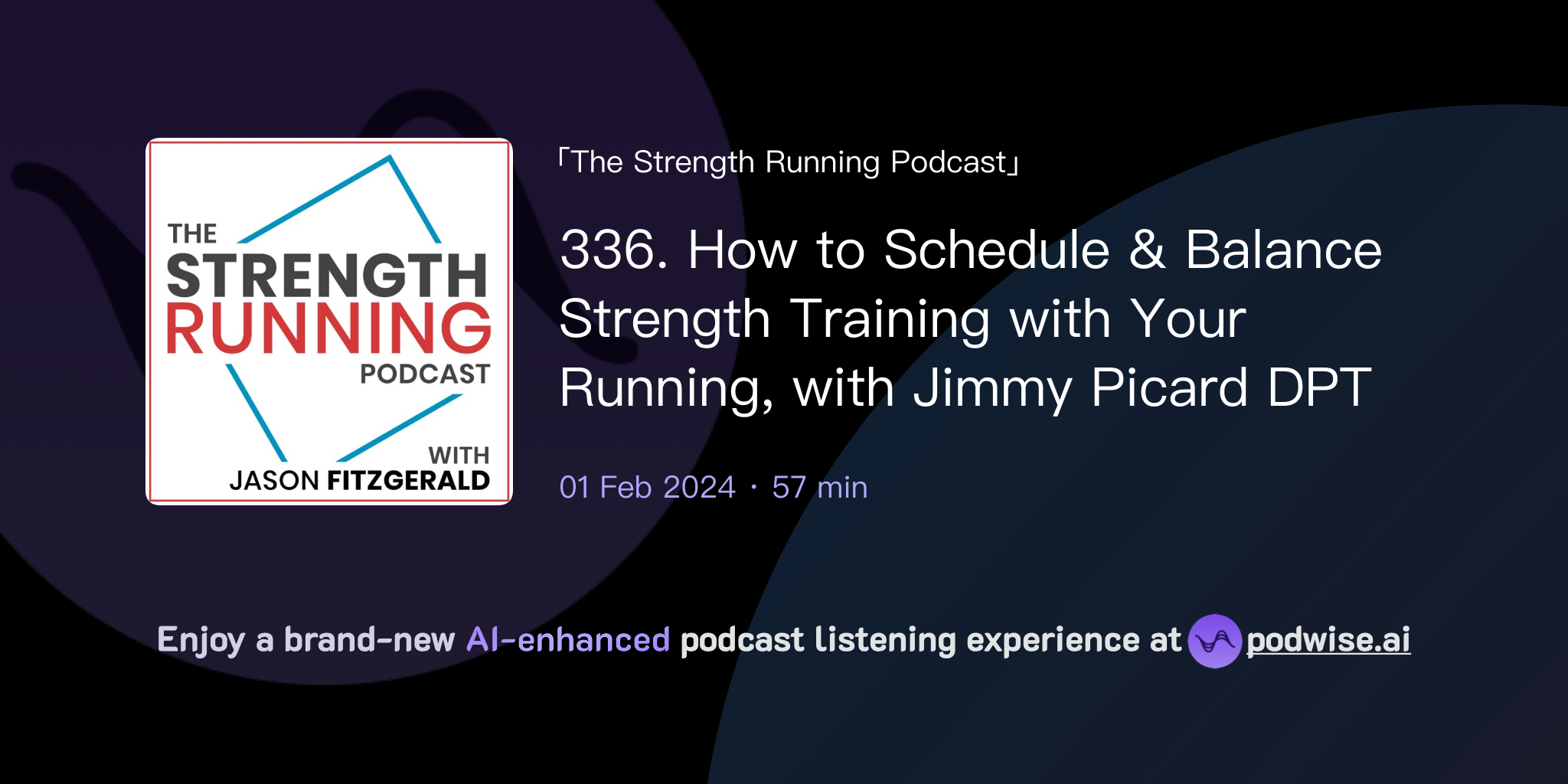 336. How to Schedule & Balance Strength Training with Your Running, with Jimmy Picard DPT | The ...