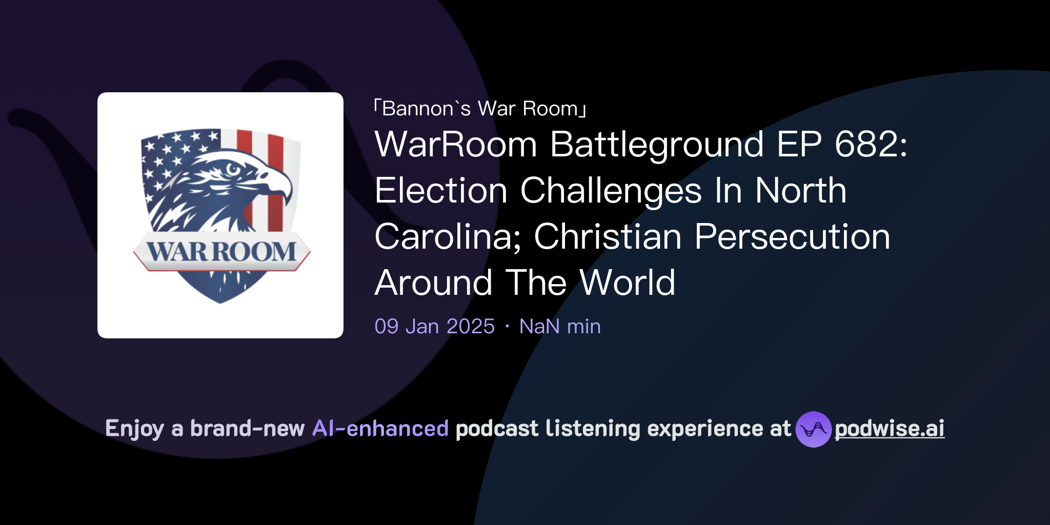 WarRoom Battleground EP 682: Election Challenges In North Carolina ...