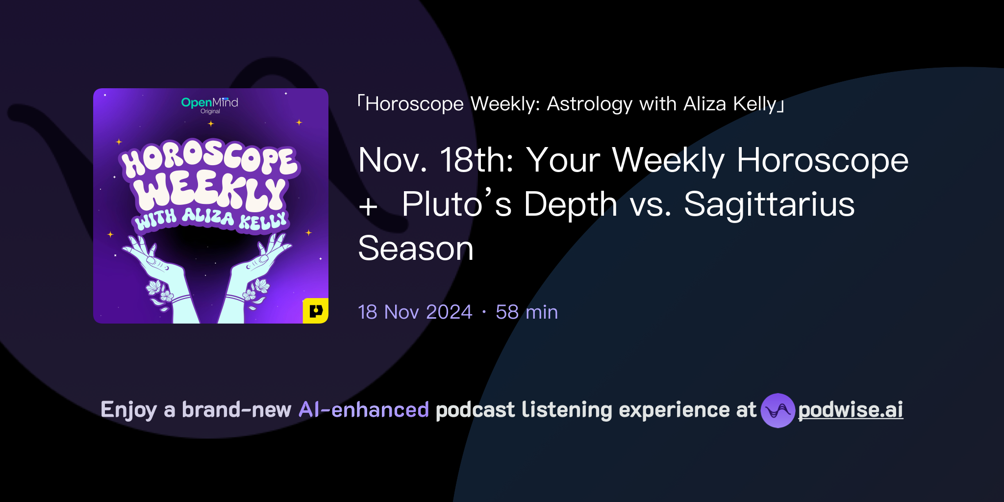 Nov. 18th: Your Weekly Horoscope + Pluto’s Depth vs. Sagittarius Season | Horoscope Weekly with ...