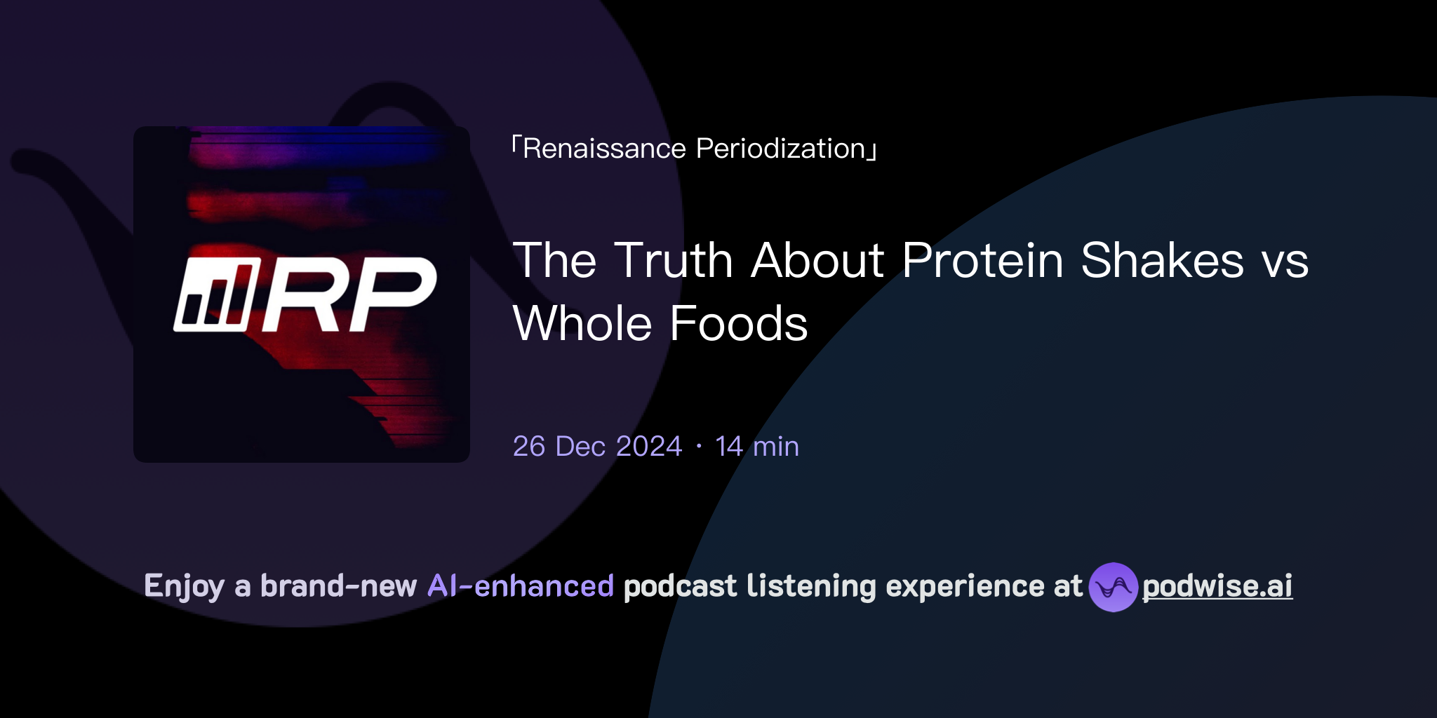 The Truth About Protein Shakes vs Whole Foods | Renaissance ...