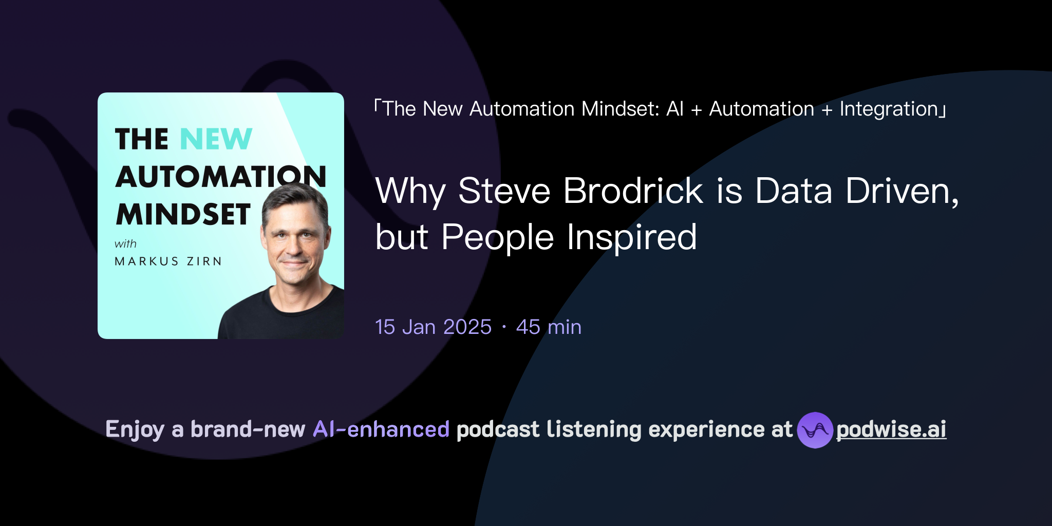 Why Steve Brodrick is Data Driven, but People Inspired | The New ...