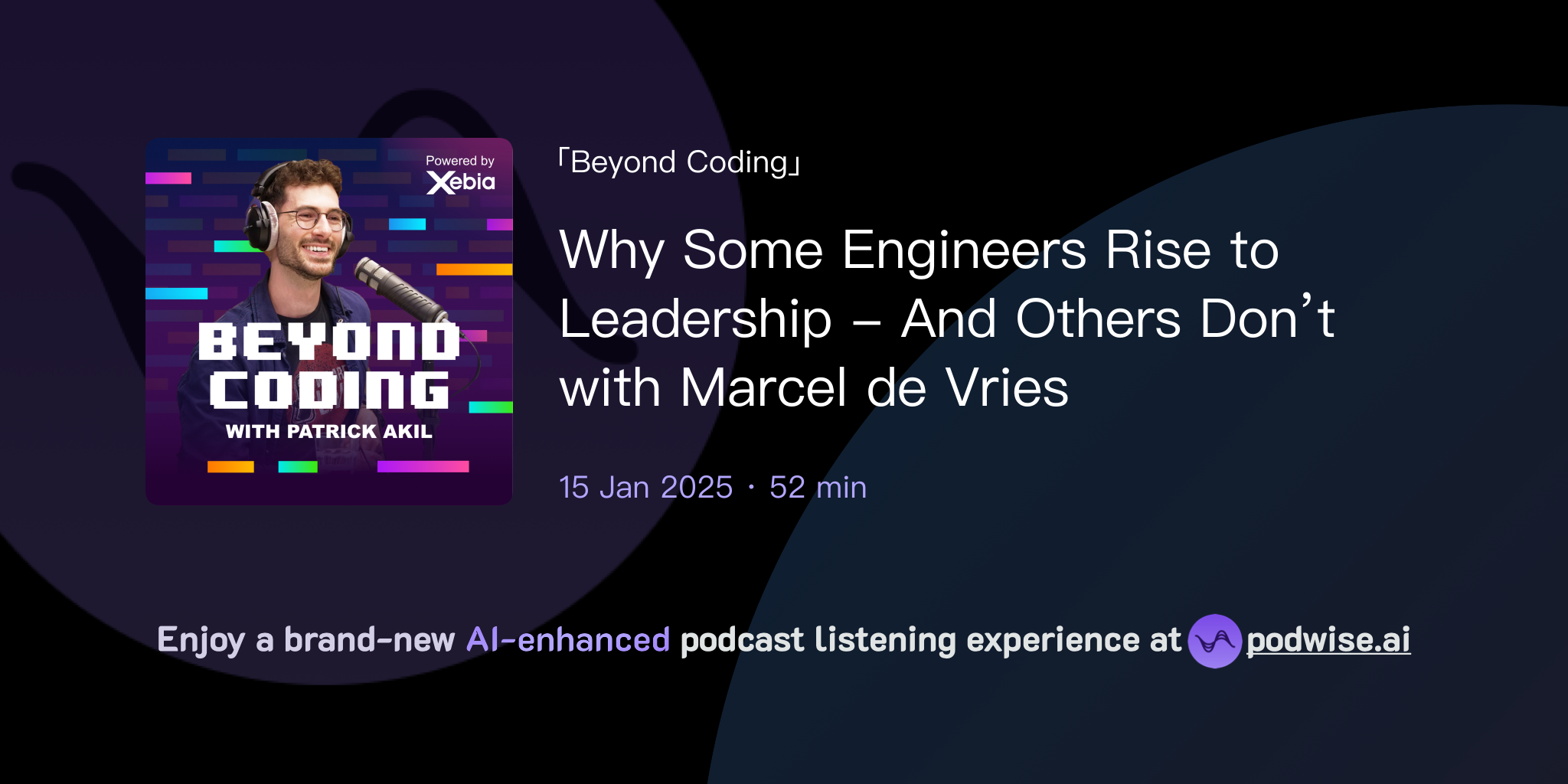 Why Some Engineers Rise to Leadership - And Others Don’t with Marcel de Vries | Beyond Coding ...
