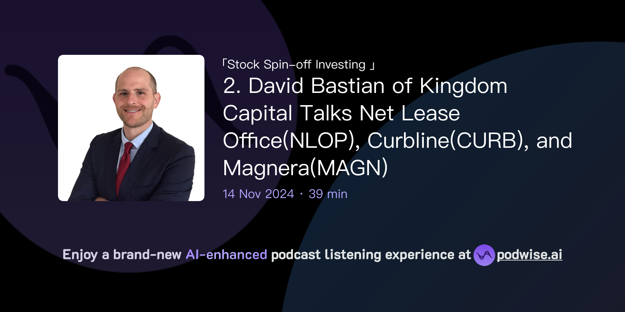 2. David Bastian of Kingdom Capital Talks Net Lease Office(NLOP ...