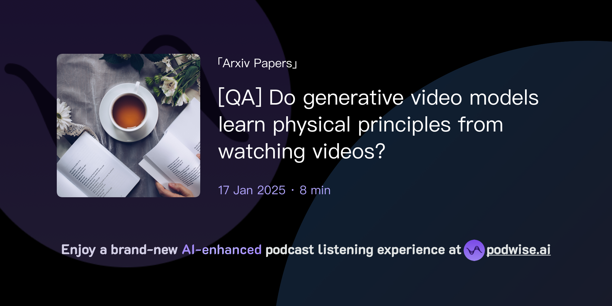[QA] Do generative video models learn physical principles from watching ...