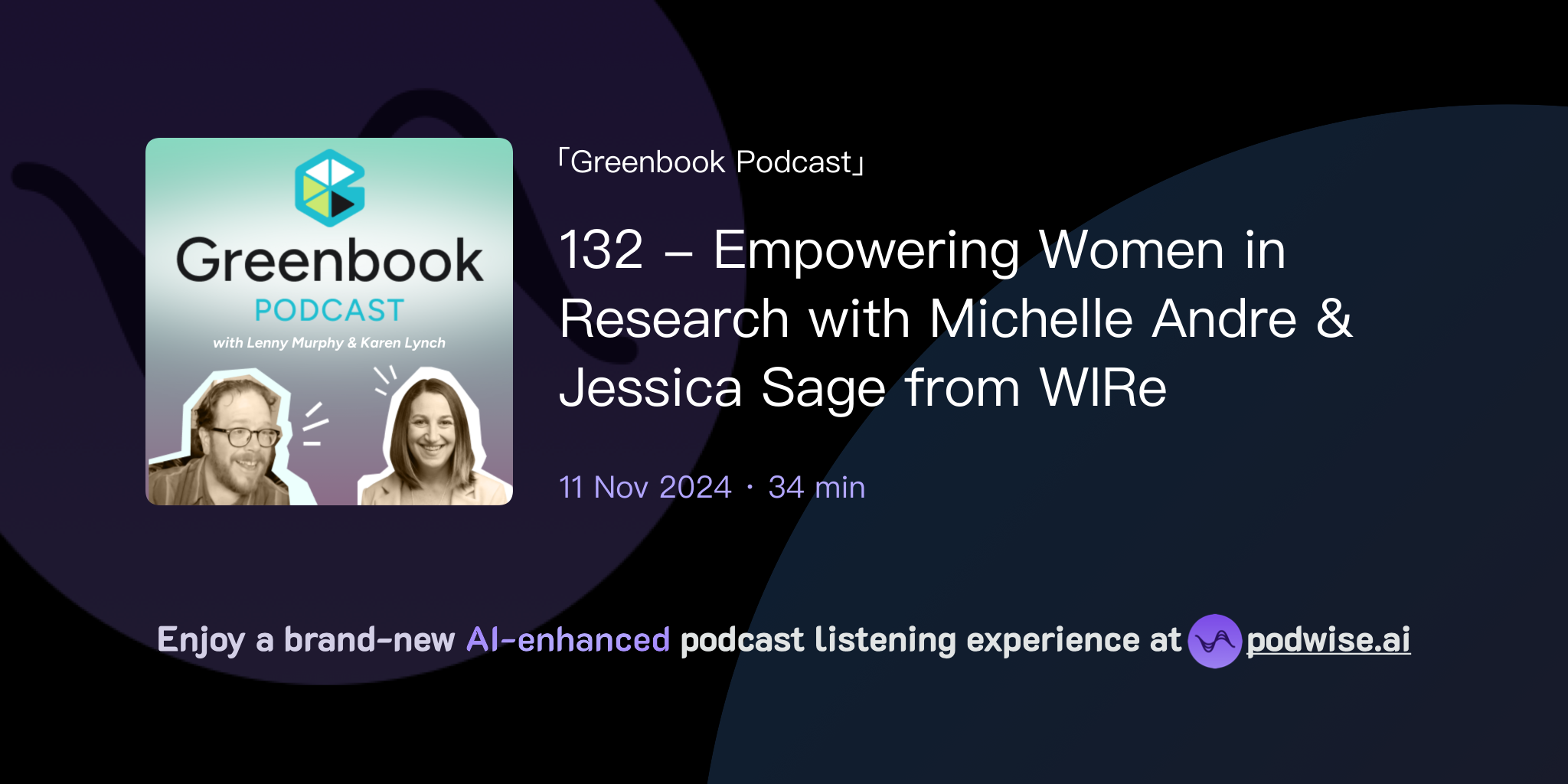 132 - Empowering Women in Research with Michelle Andre & Jessica Sage from WIRe | Greenbook ...