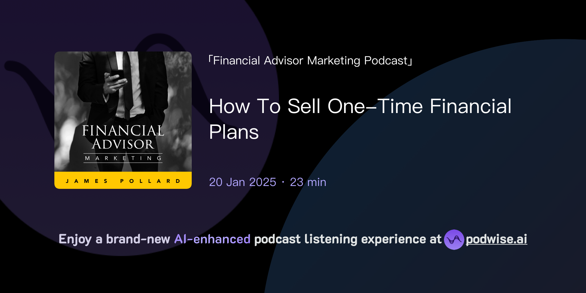 How To Sell One-Time Financial Plans | Financial Advisor Marketing ...