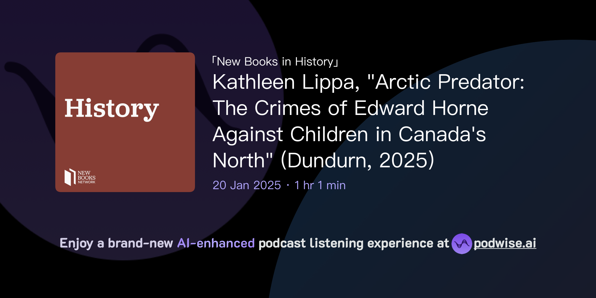 Kathleen Lippa, "Arctic Predator: The Crimes of Edward Horne Against ...