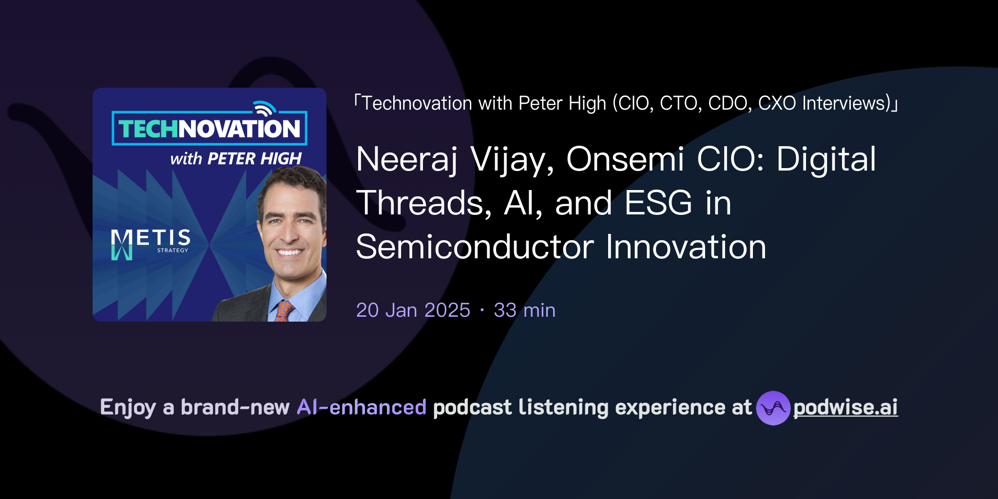 Neeraj Vijay, Onsemi CIO: Digital Threads, AI, and ESG in Semiconductor Innovation ...